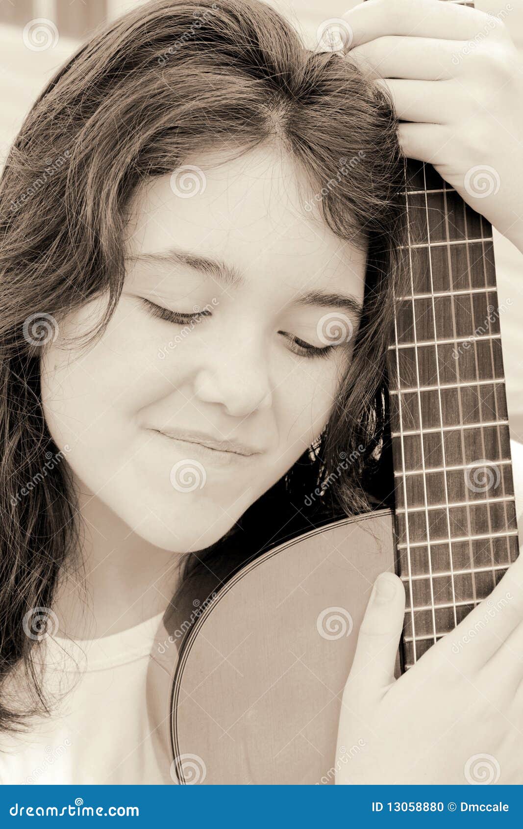 Music girl guitar stock photo. Image of girls, females - 13058880