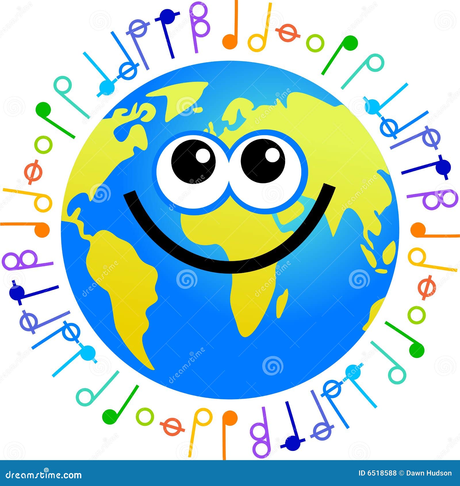 Music globe stock illustration. Illustration of earth - 6518588