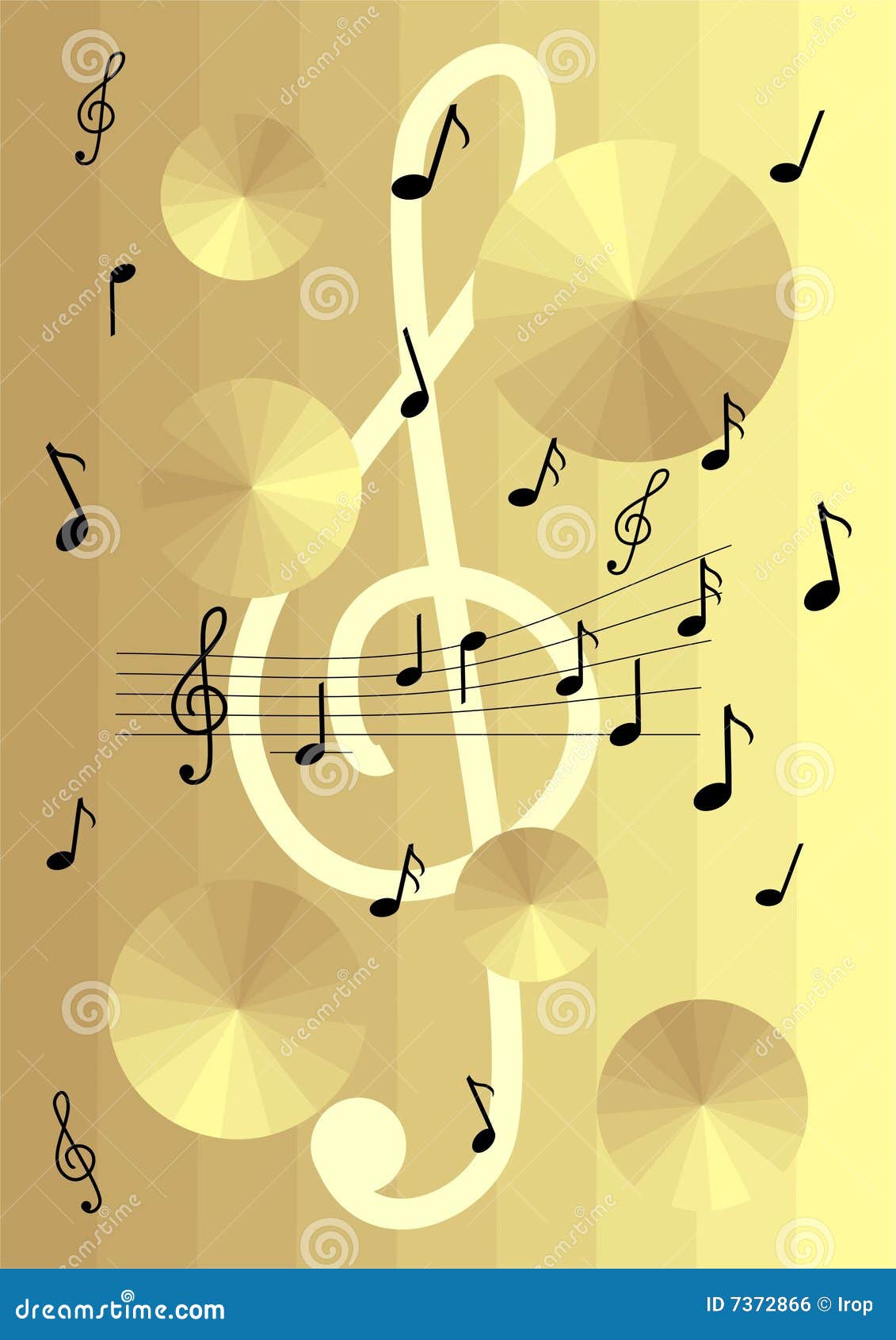 Music gold background stock illustration. Illustration of music - 7372866
