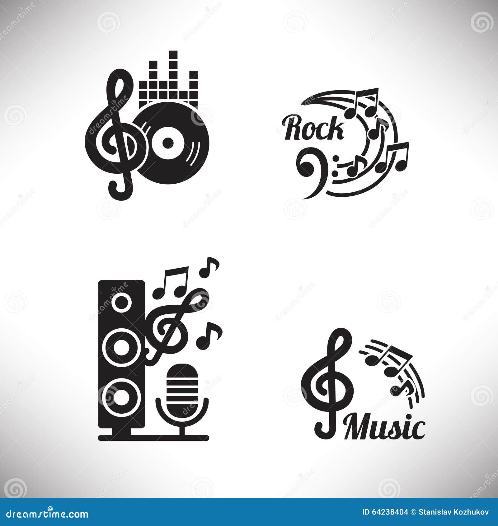 Music graphic elements stock illustration. Illustration of design ...