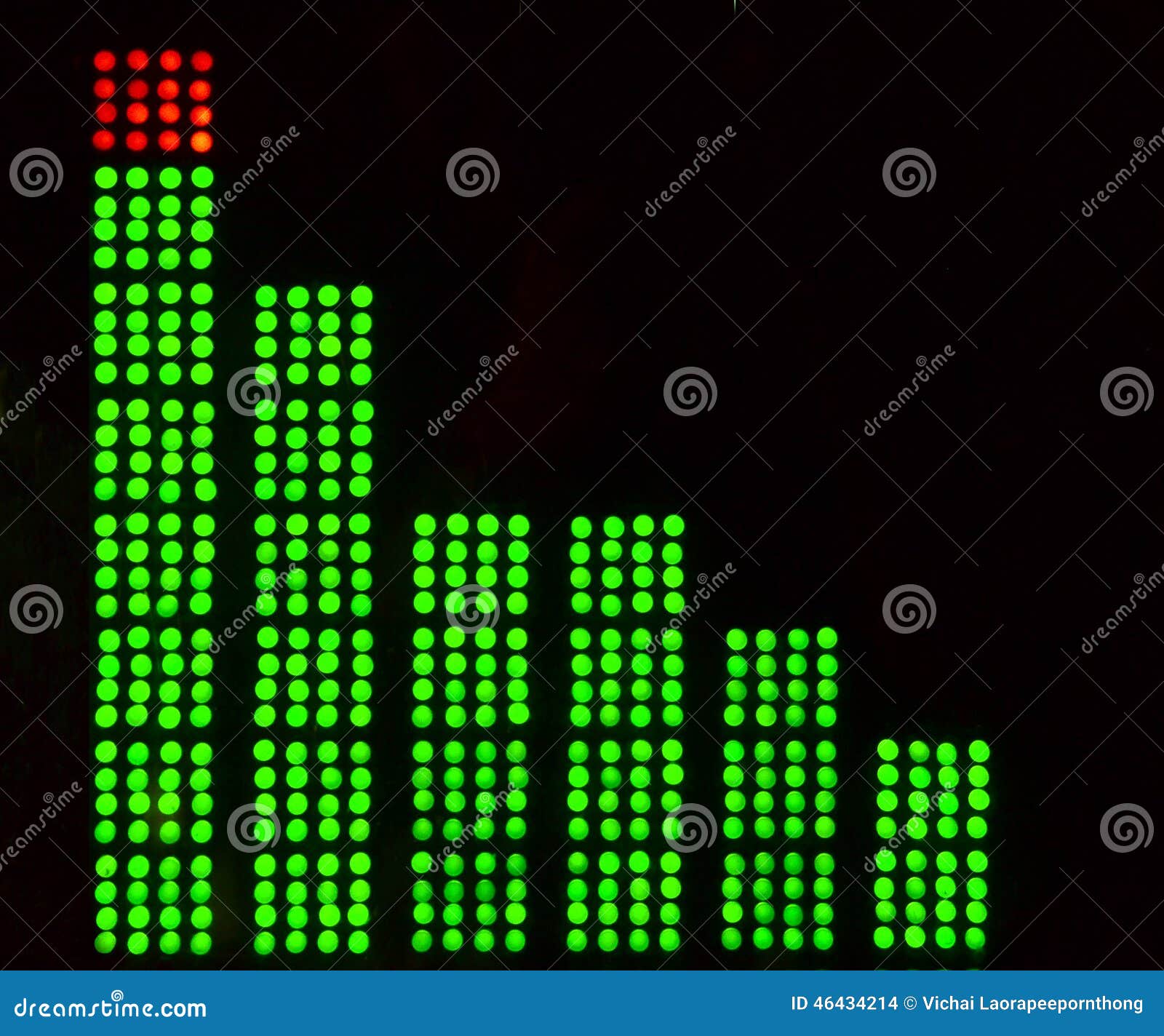 Music Graphic LED Equalizers Stock Photo - Image of electronic, club ...
