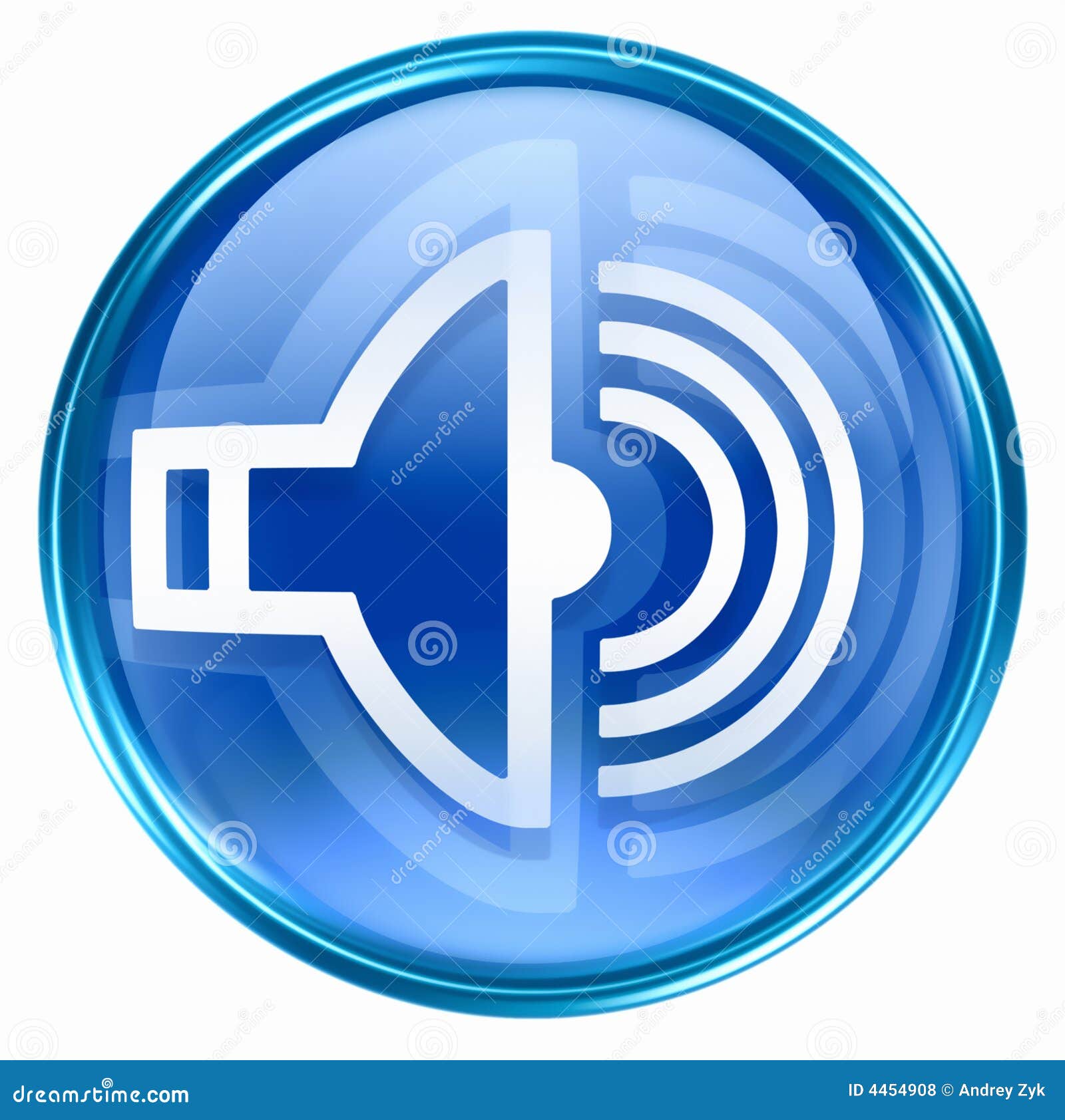 Music icon blue stock illustration. Illustration of glossy - 4454908