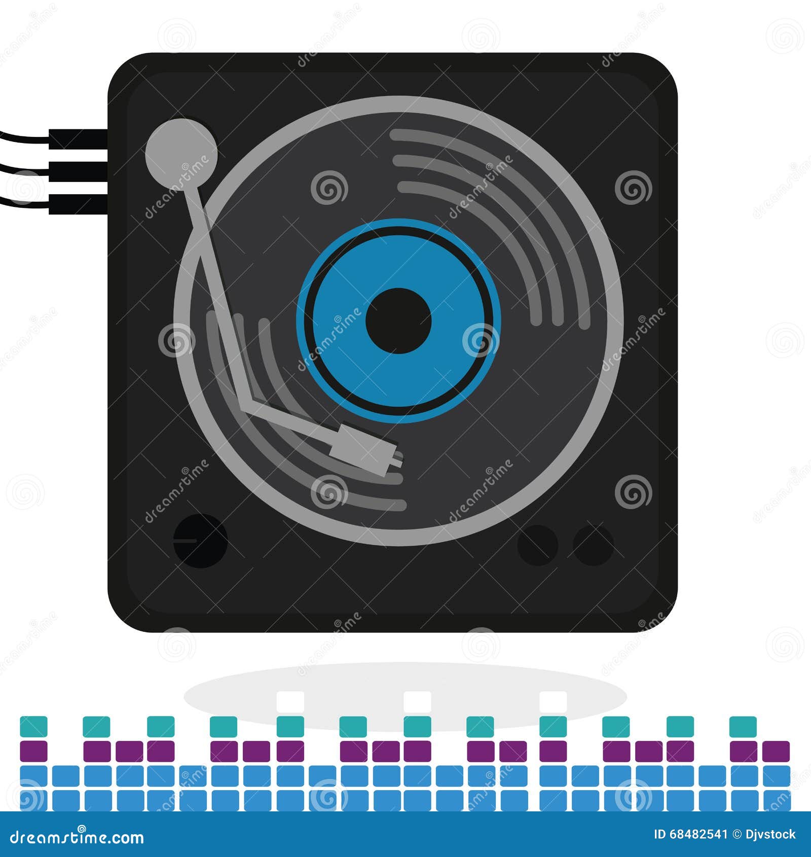 Music icon design stock vector. Illustration of vinyl - 68482541