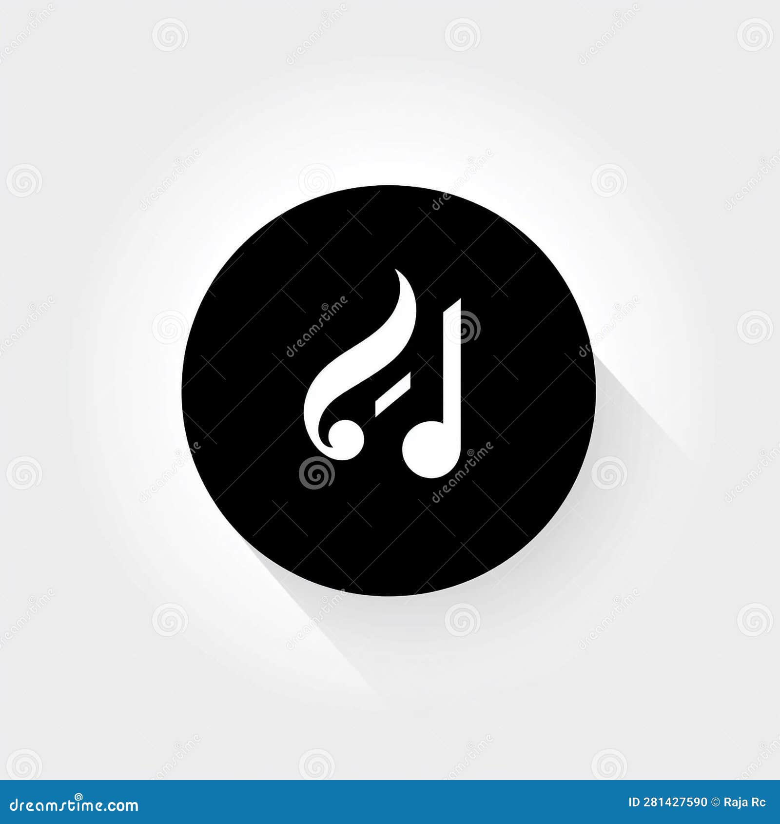 Music icon logo stock illustration. Illustration of cartoon - 281427590