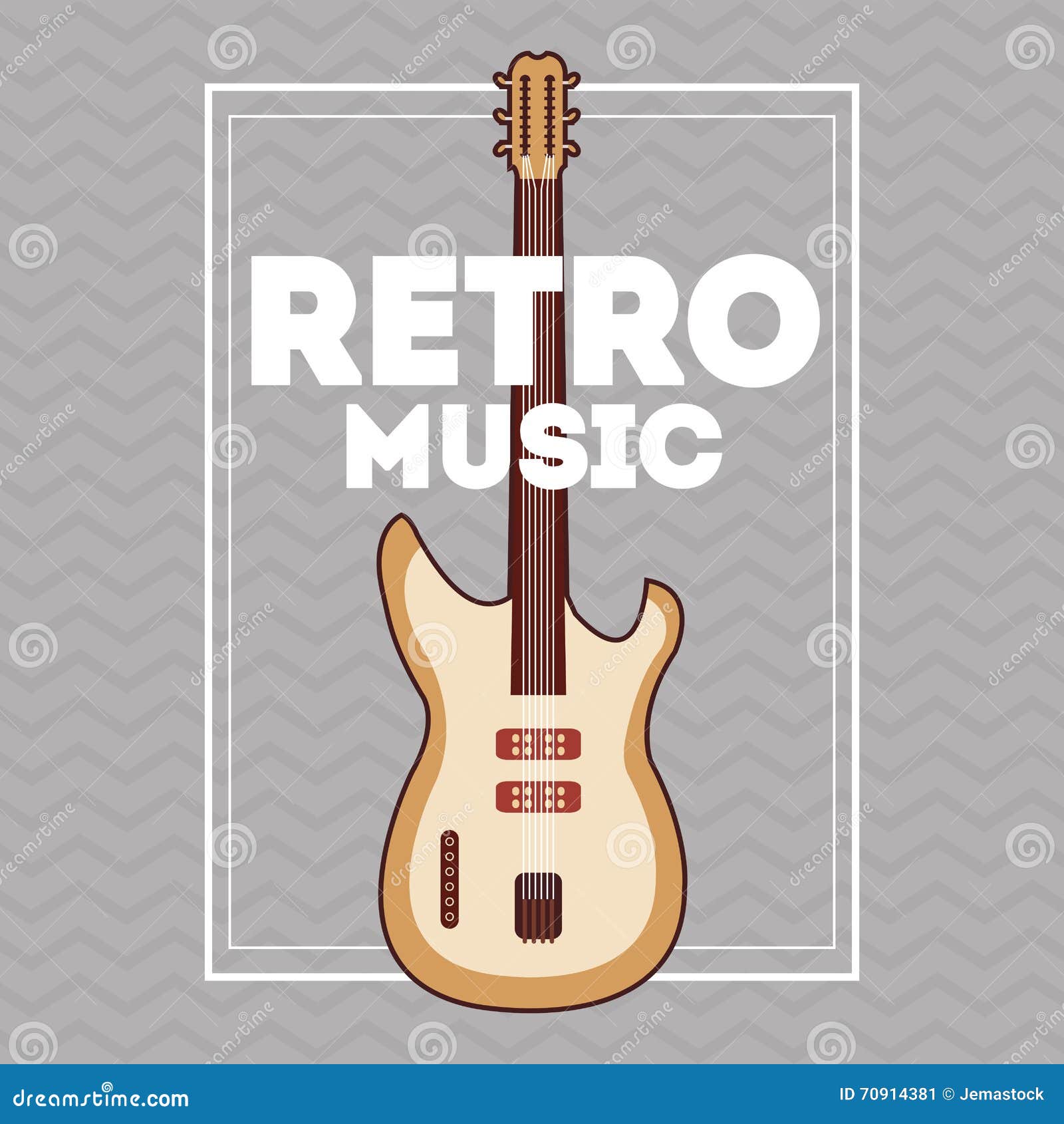 Music Icon. Retro Concept. Flat Illustration, Editable Vector Stock ...