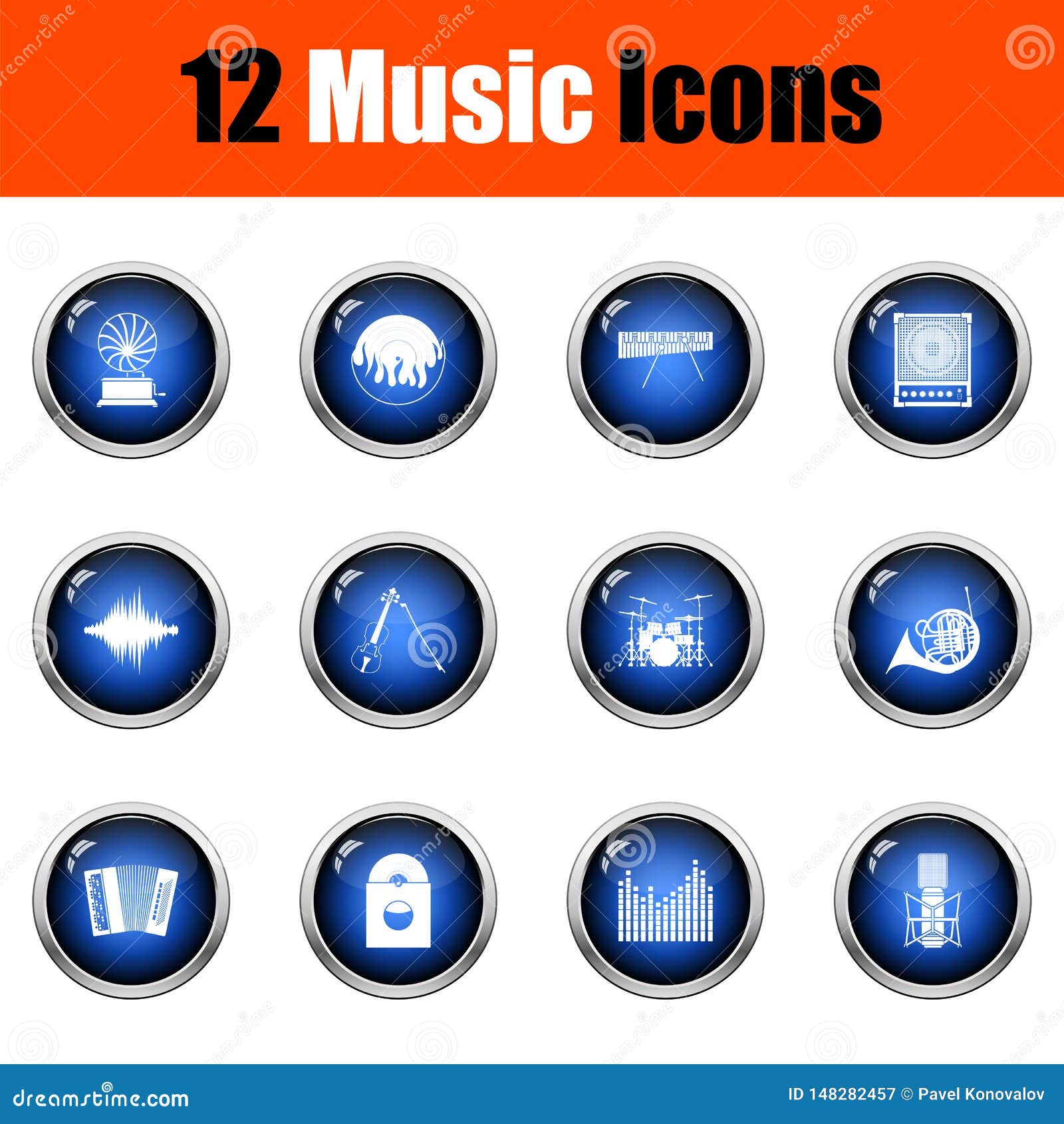 Music Icon Set stock vector. Illustration of recorder - 148282457