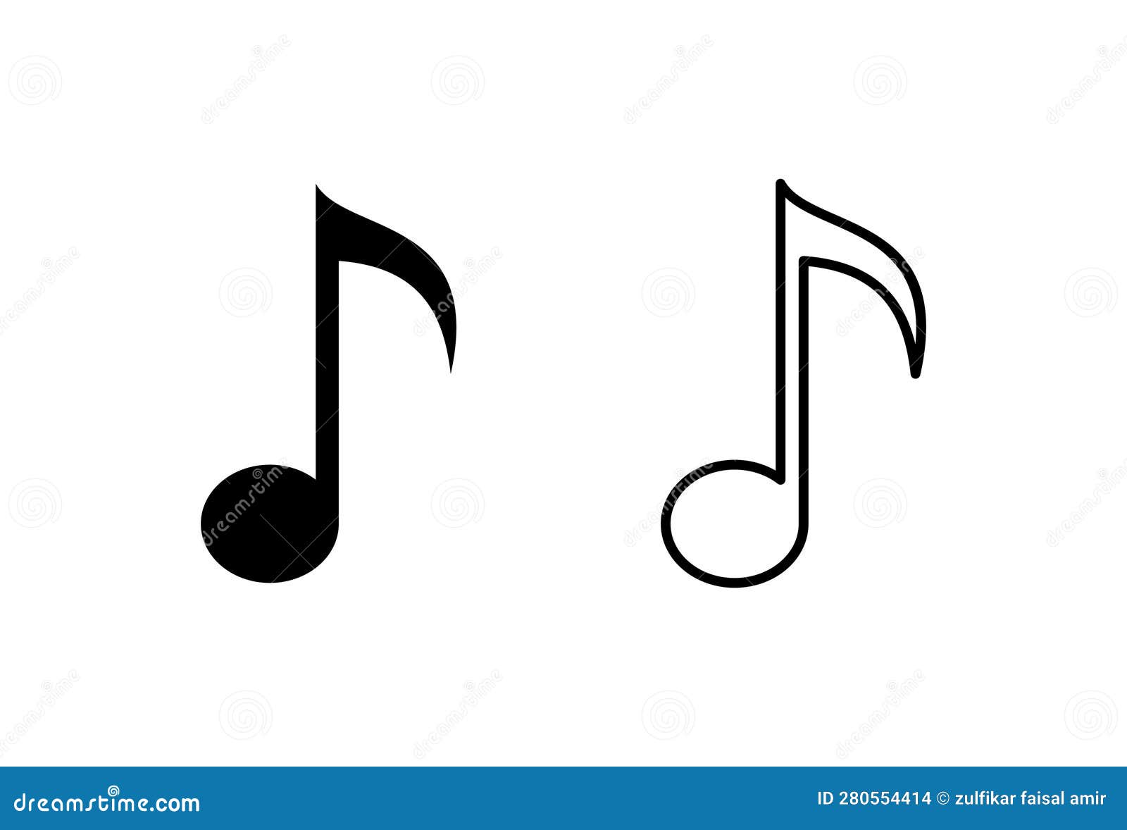 Music Icon . Note Music Icon Vector Stock Vector - Illustration of icon ...