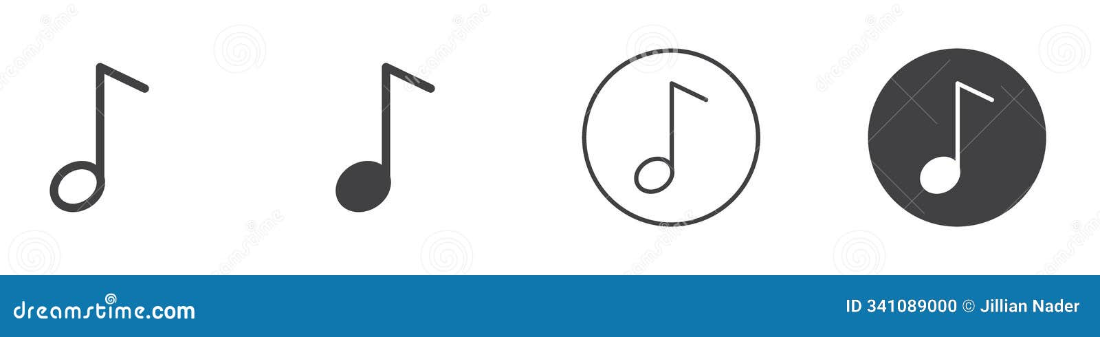 Music Icon Simple Outline Vector Logo Stock Illustration - Illustration ...