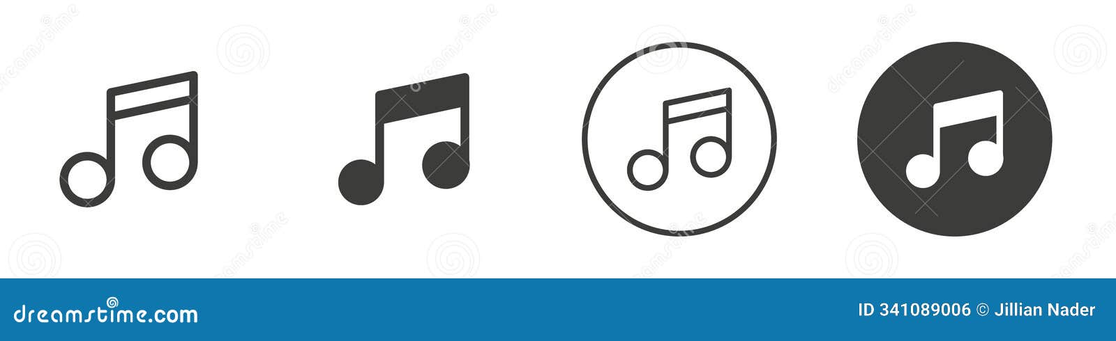 Music Icon Simple Outline Vector Logo Stock Illustration - Illustration ...