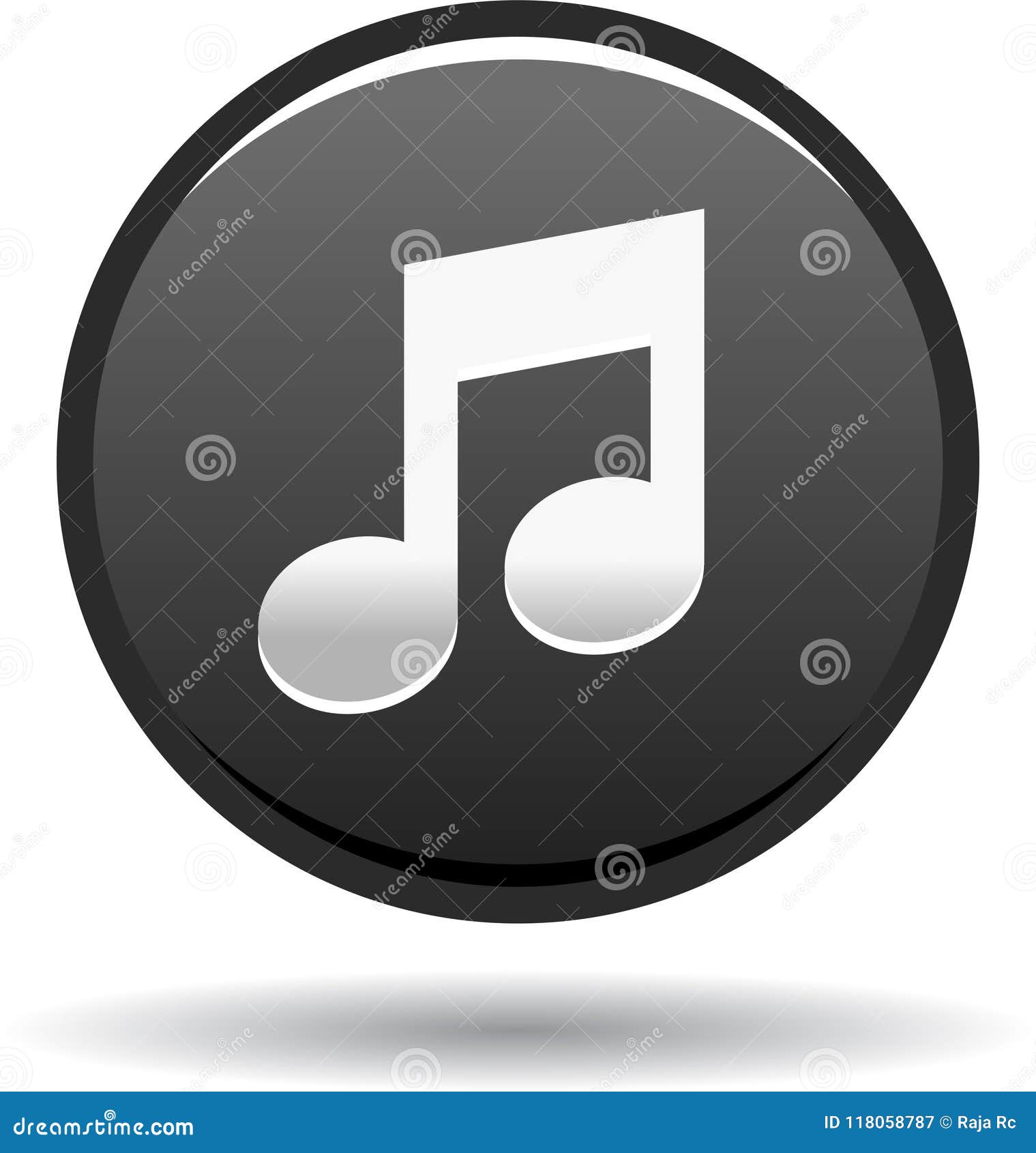 Music Button Clipart