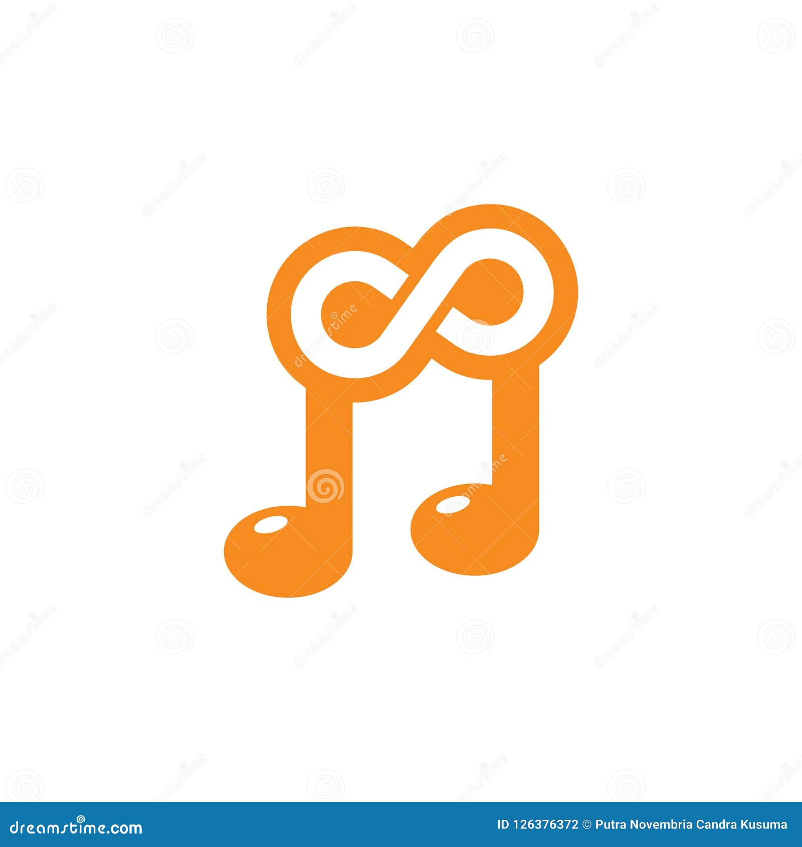 Music Infinity Head Logo Icon Design Stock Vector - Illustration of ...