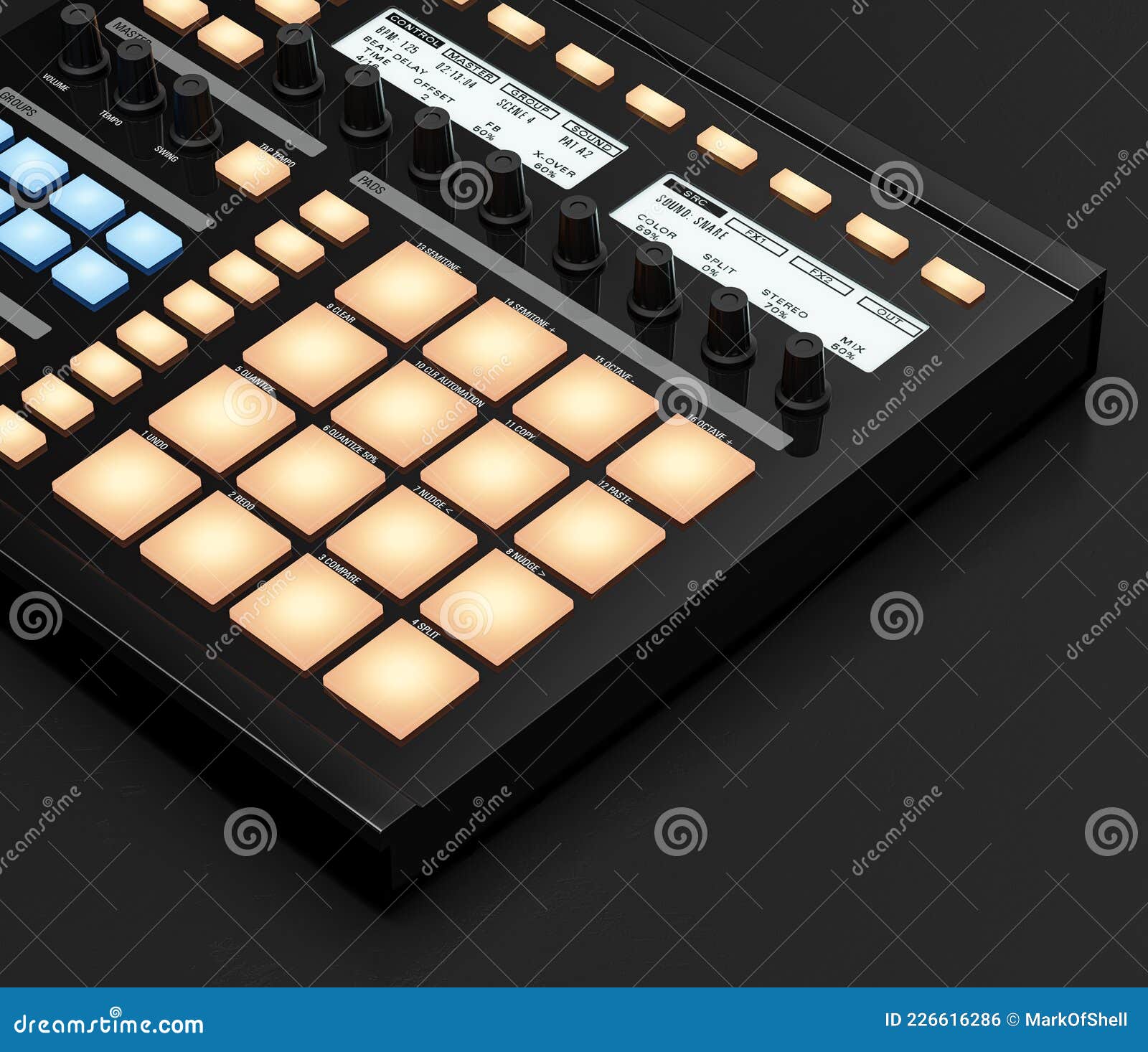 Music Instriument, USB MIDI Pad Controller, Drum and Effect Pad in a ...