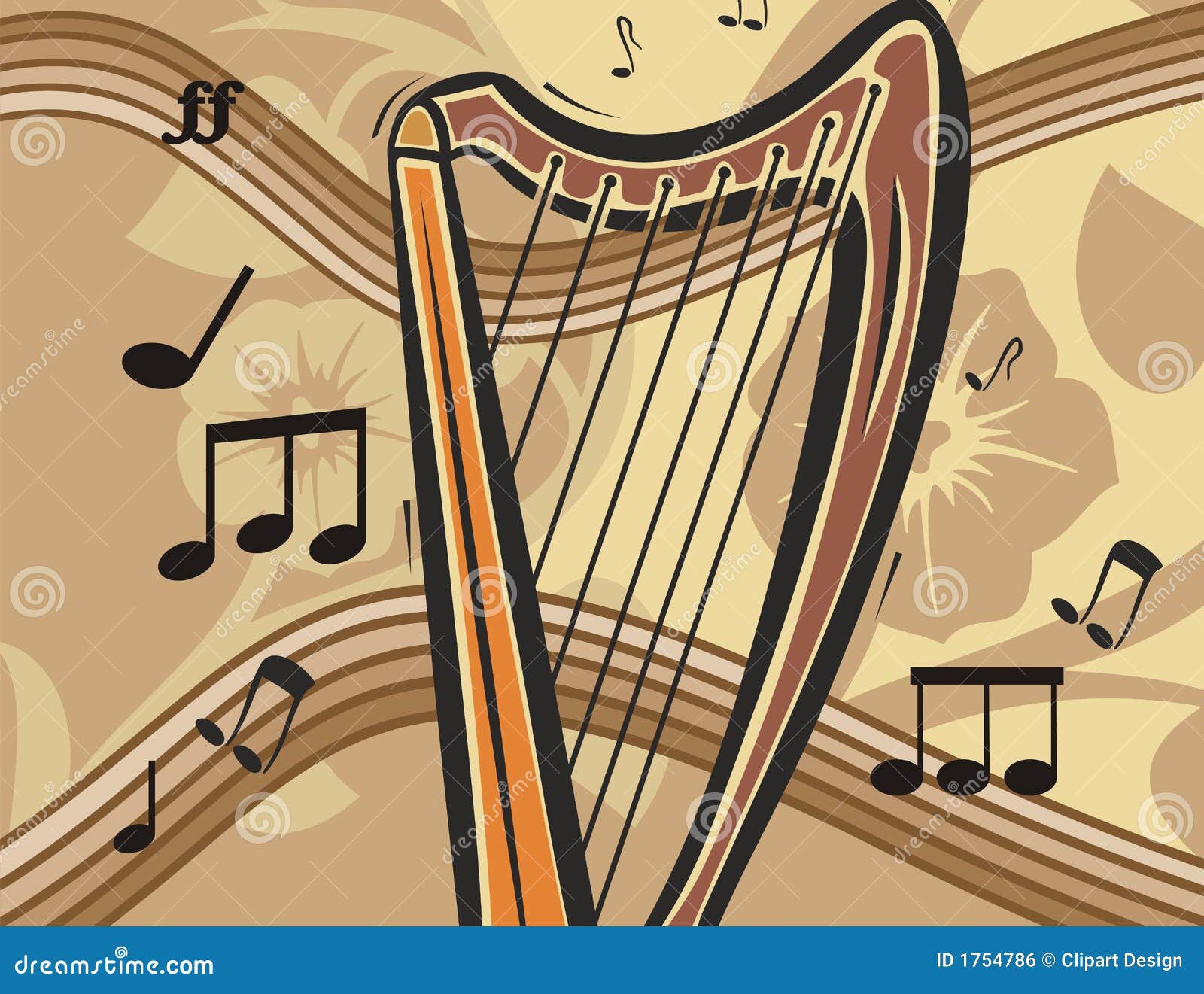 Music Instrument Background Stock Vector - Illustration of concert ...