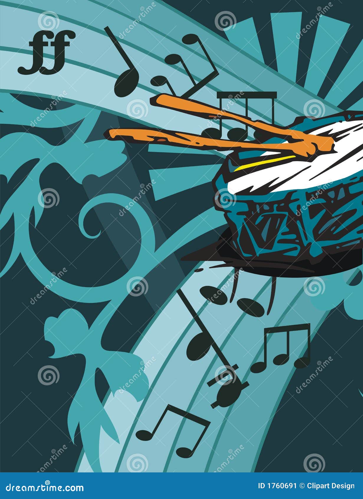 Music Instrument Background Stock Vector - Illustration of graphic ...