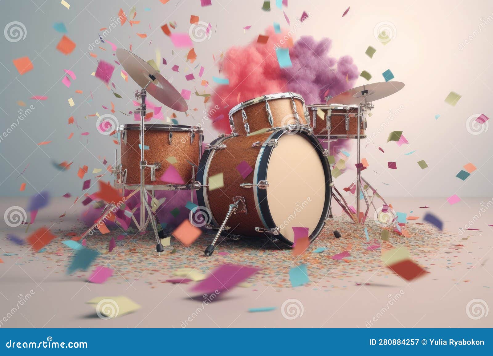 Music Instrument Drums. Generate Ai Stock Illustration - Illustration ...