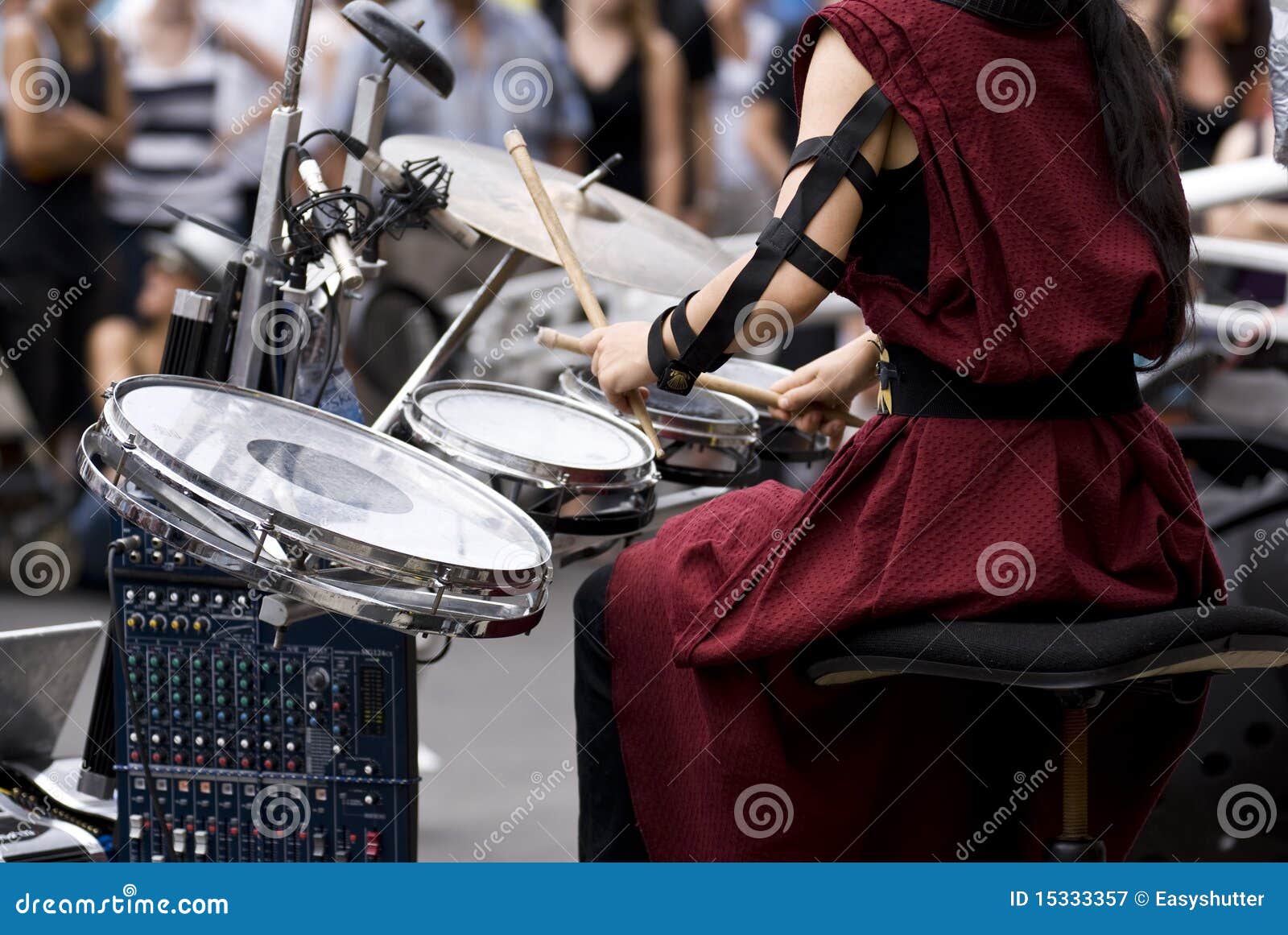 Music instruments stock image. Image of drums, people - 15333357