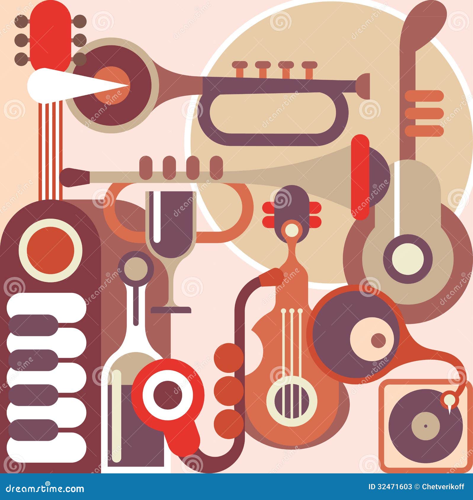 Music Instruments stock vector. Illustration of musical - 32471603