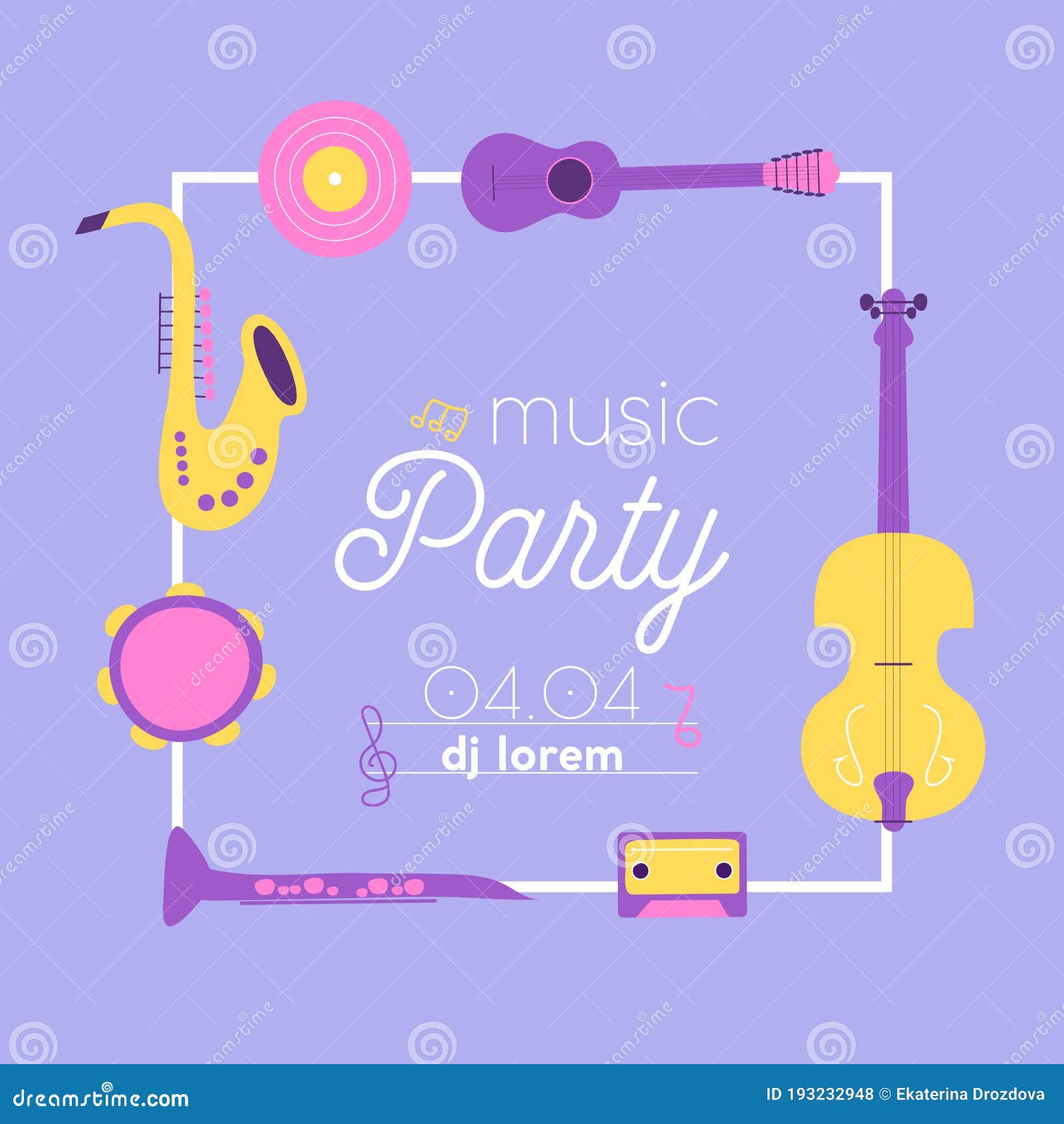 Music Instruments. Banners Design Concept. Colorful Abstract Shapes ... Music Instruments. Banners Design Concept. Colorful Abstract Shapes ...