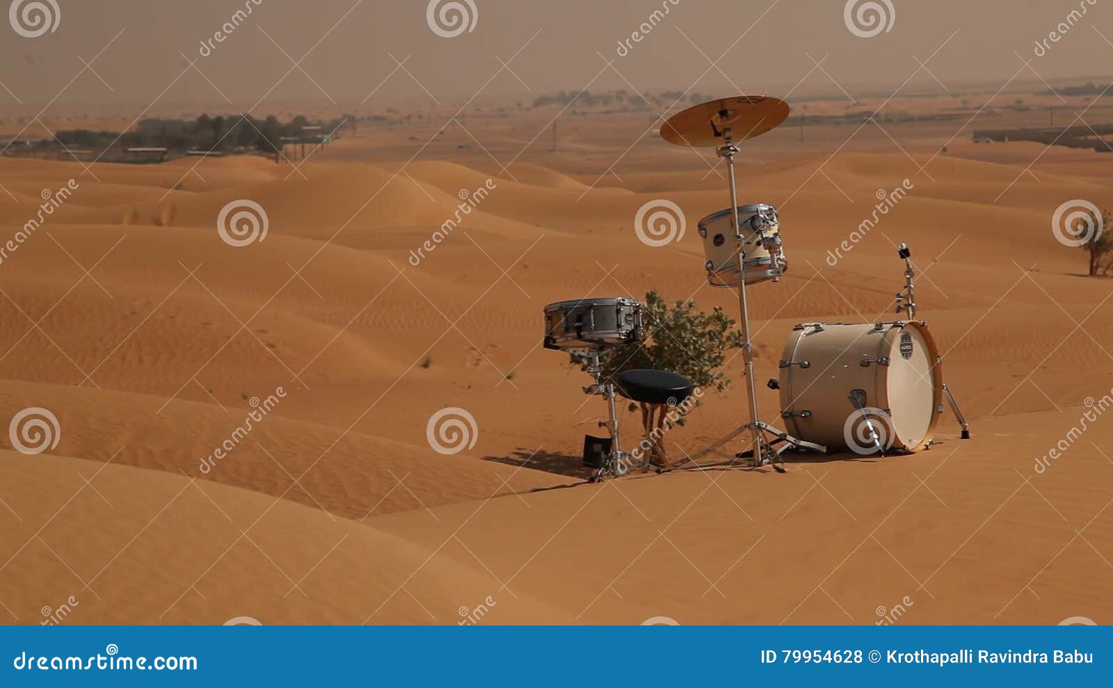 Music Instruments in the Desert Stock Footage - Video of coloured ...