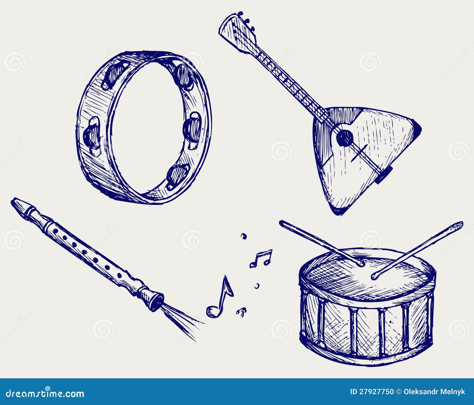 Music Instruments. Doodle Style Stock Vector - Illustration of creative ...