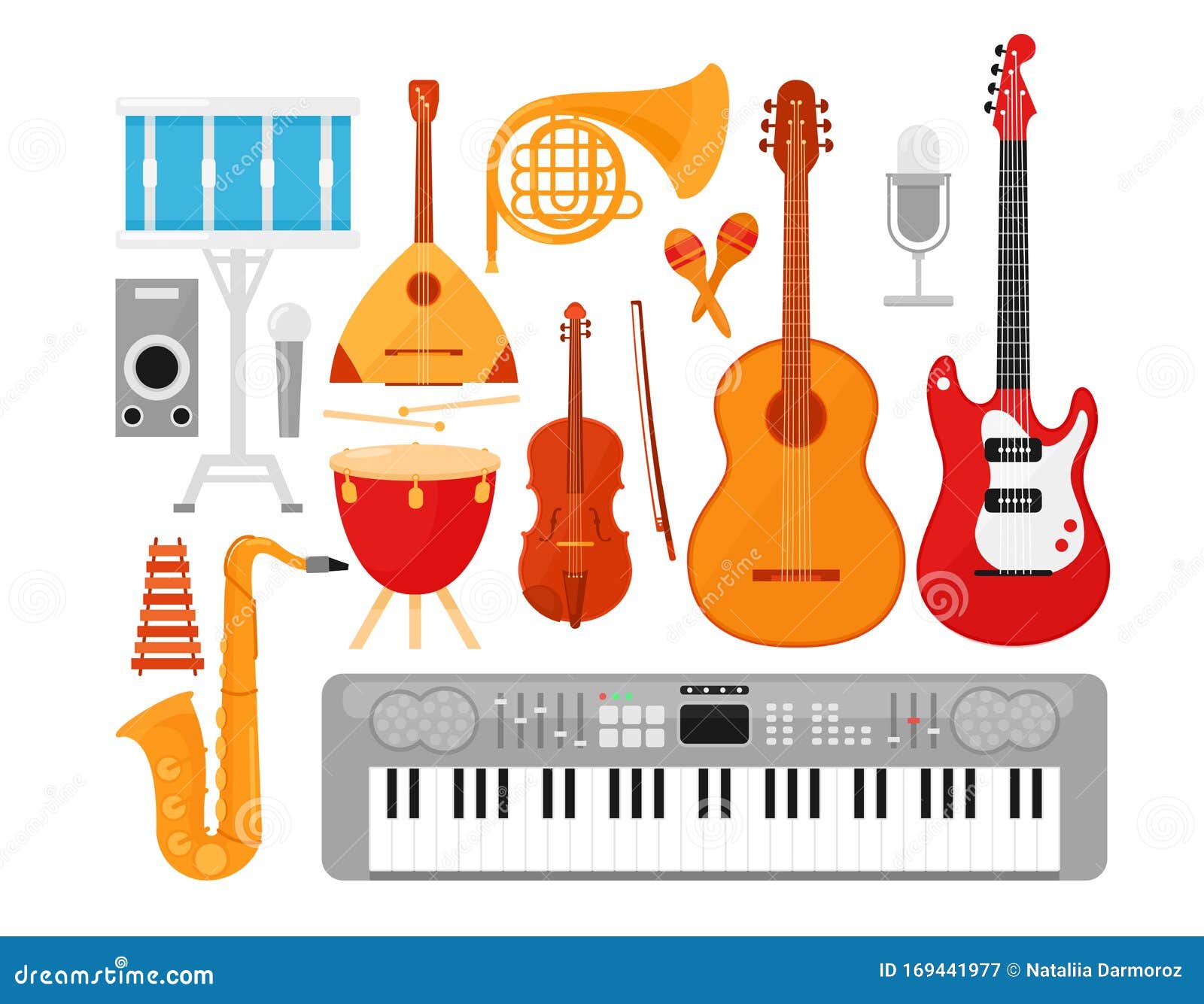 Percussion White Background Stock Illustrations – 8,909 Percussion ...