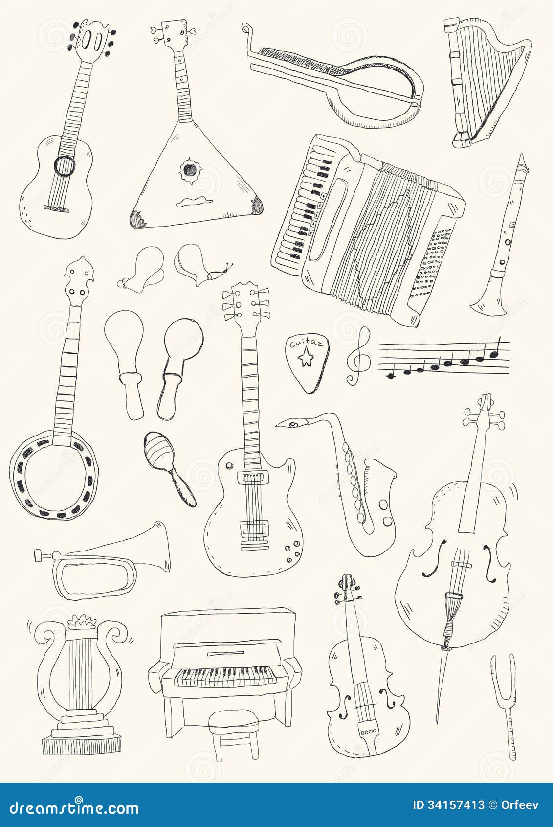 Music Instruments stock vector. Illustration of icon - 34157413 Music Instruments stock vector. Illustration of icon - 34157413