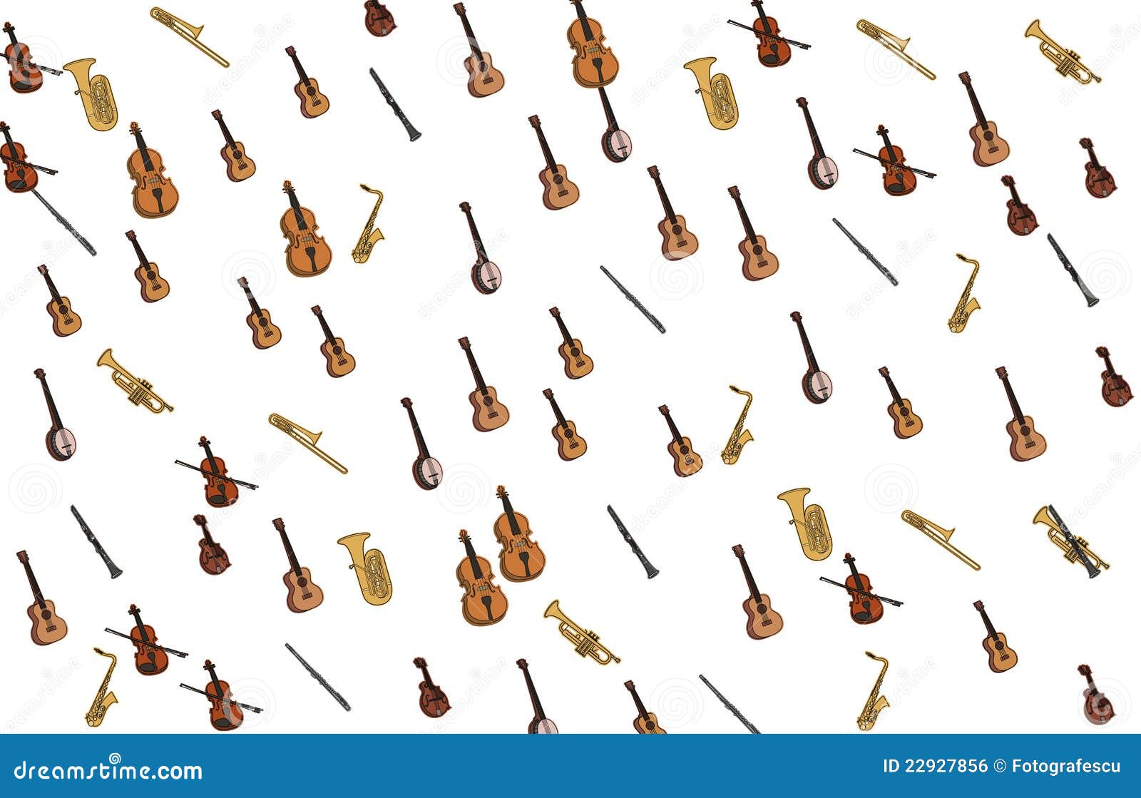 Music instruments pattern stock illustration. Illustration of rock ...