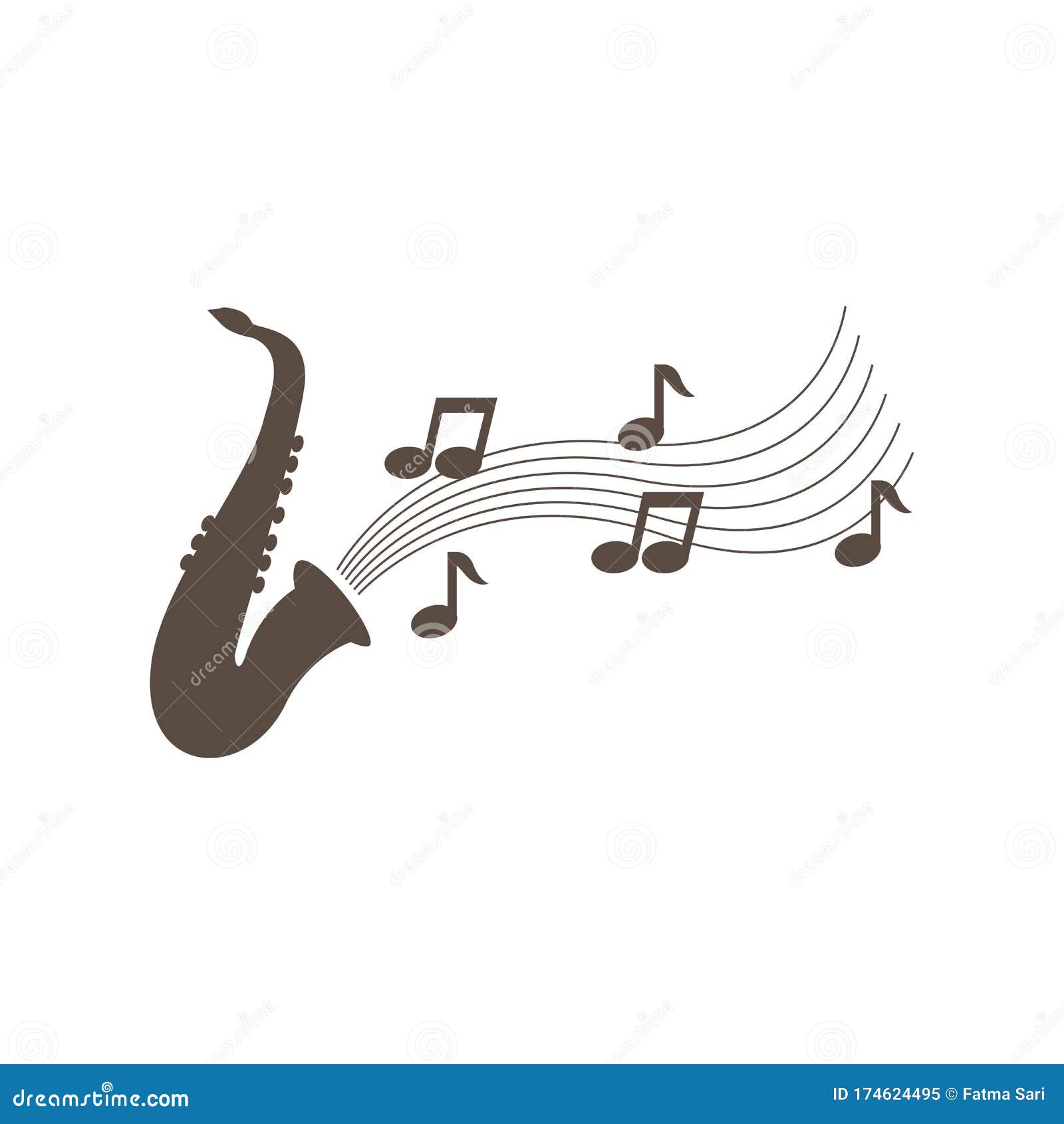 Music jazz logo icon stock vector. Illustration of classical - 174624495