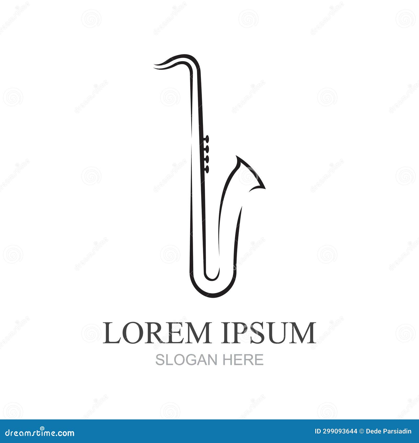 Music Jazz Logo Icon Vector Illustration Stock Vector - Illustration of ...