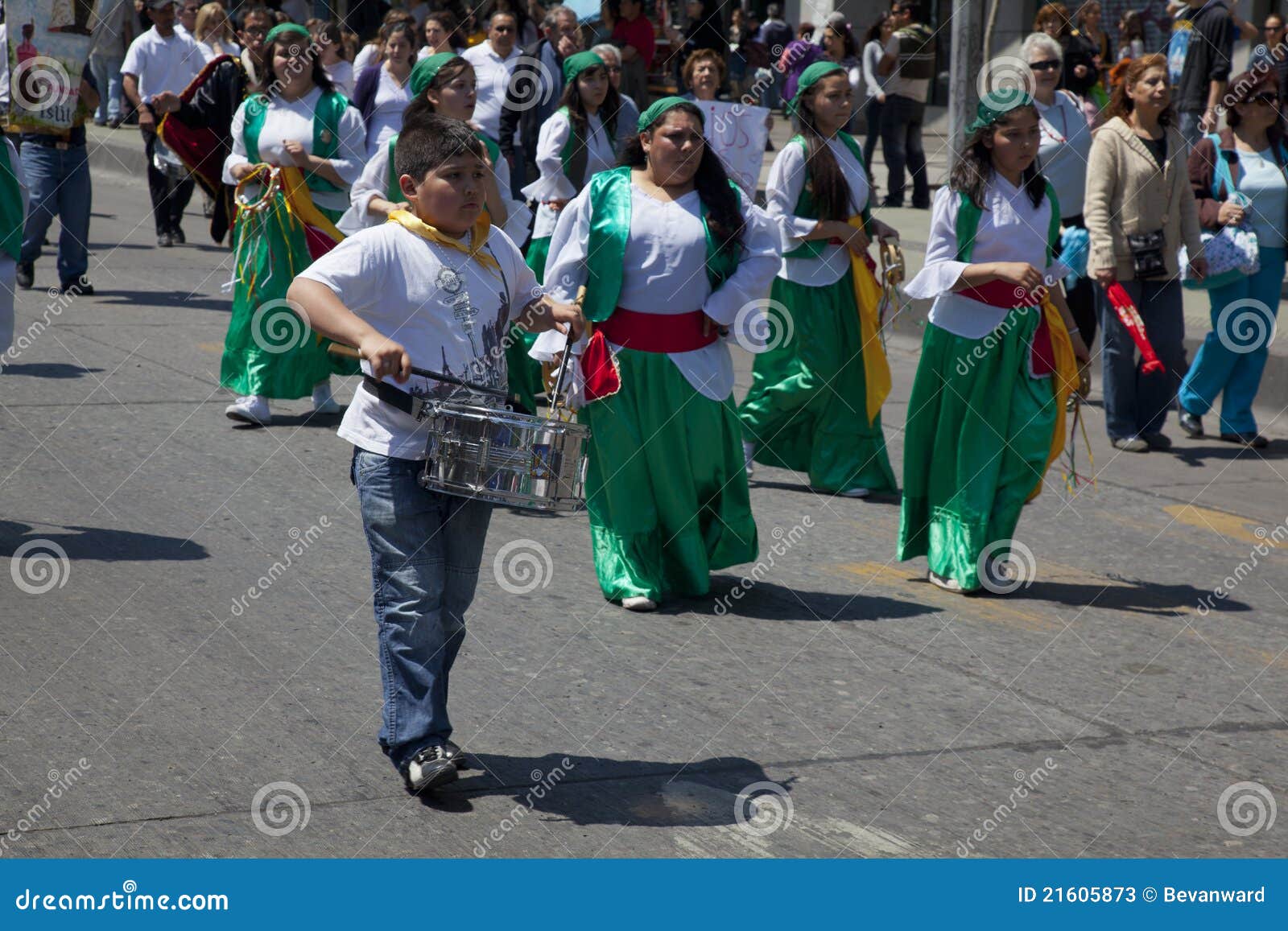 Music at Joy of Being Catholic Parade, Santiago Editorial Stock Photo ...