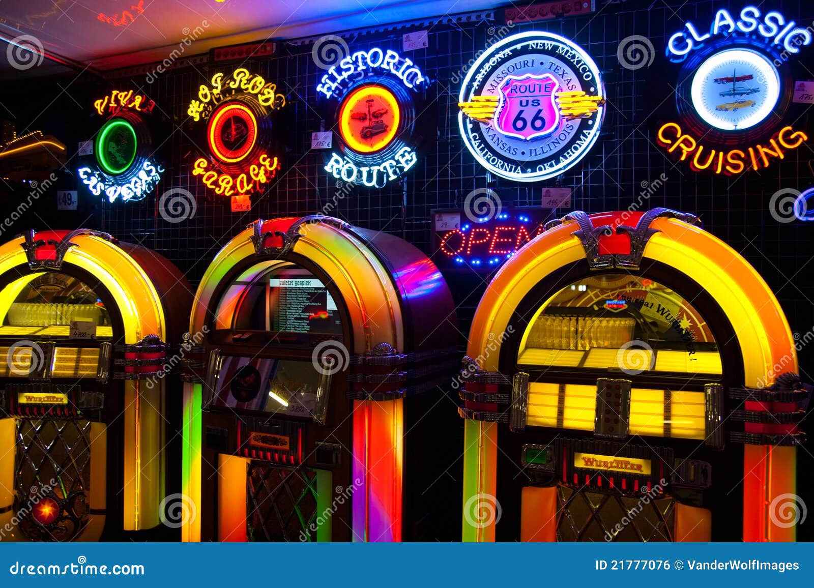 Music jukebox lights editorial photo. Image of golden - 21777076