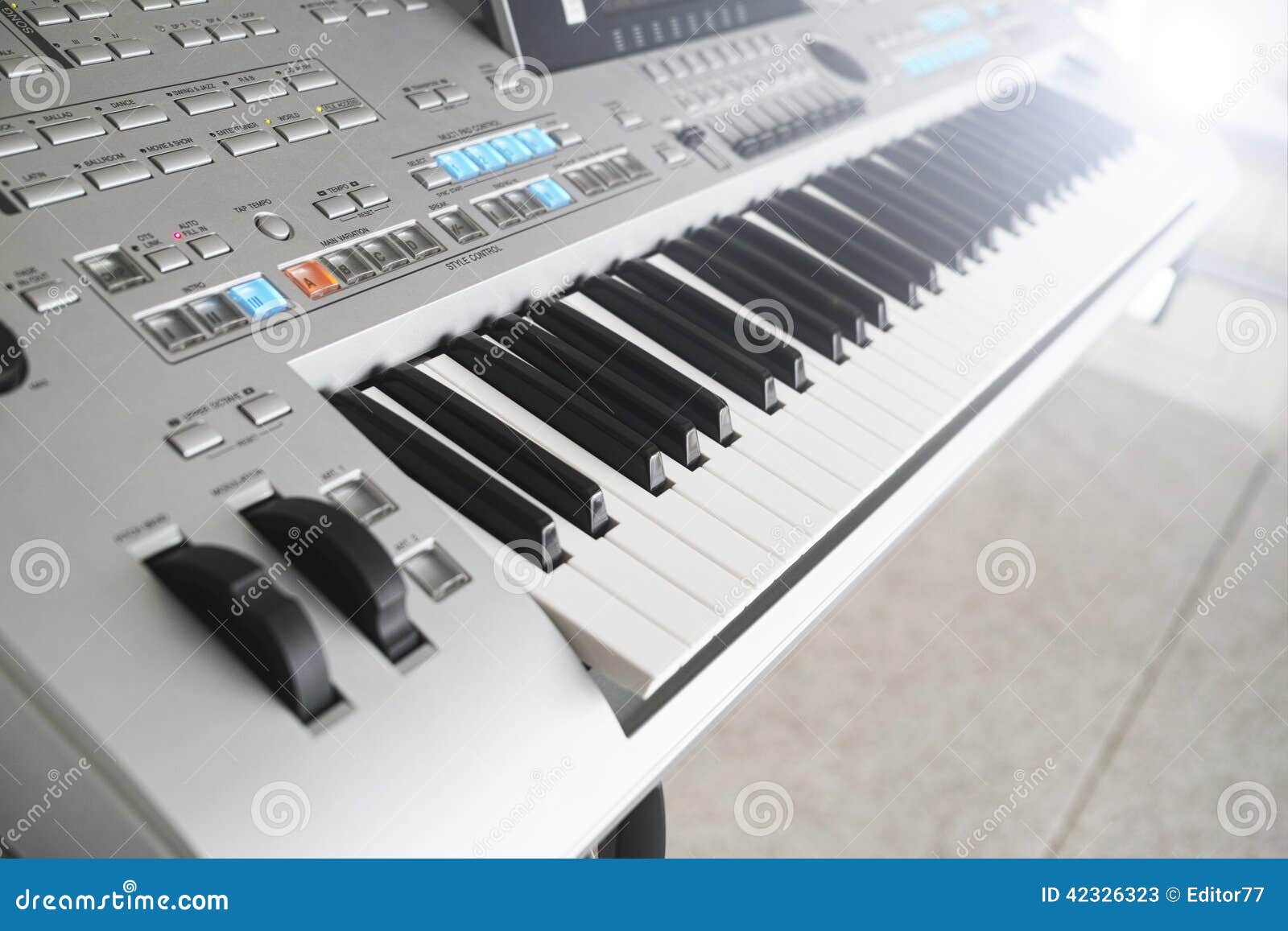 Music keyboard details stock image. Image of stand, horn - 42326323