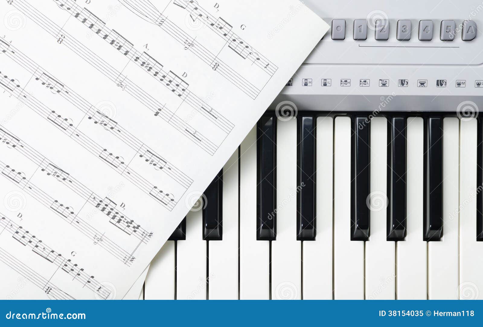 Music and keys stock image. Image of keyboard, music - 38154035