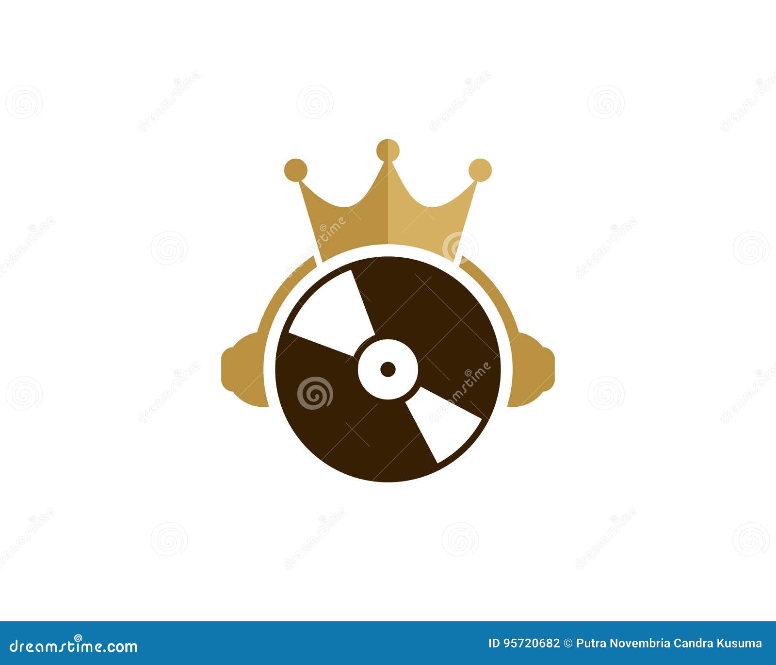 Music King Icon Logo Design Element Stock Vector - Illustration of king ...