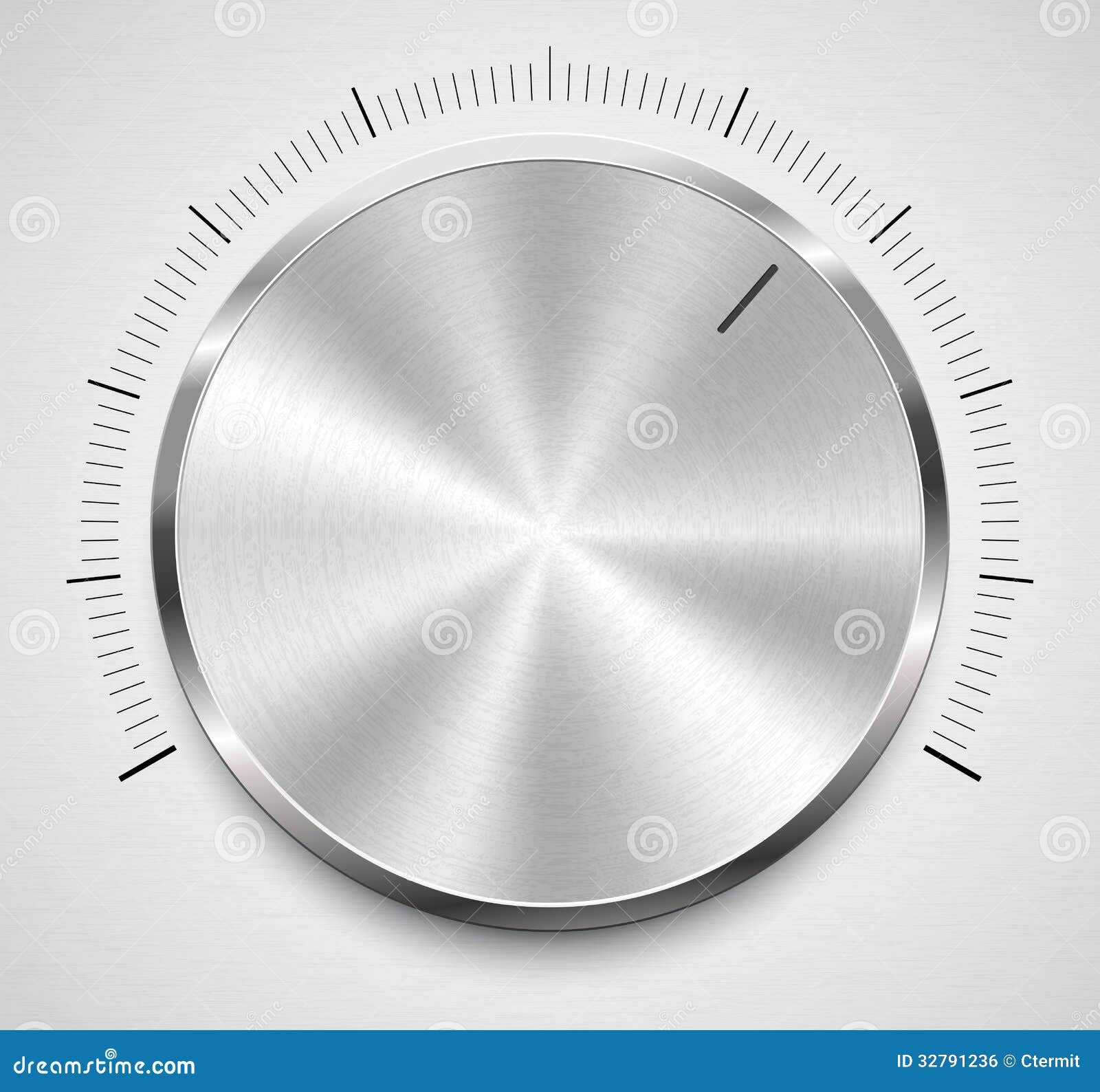 Music knob stock vector. Illustration of maximum, electronic - 32791236