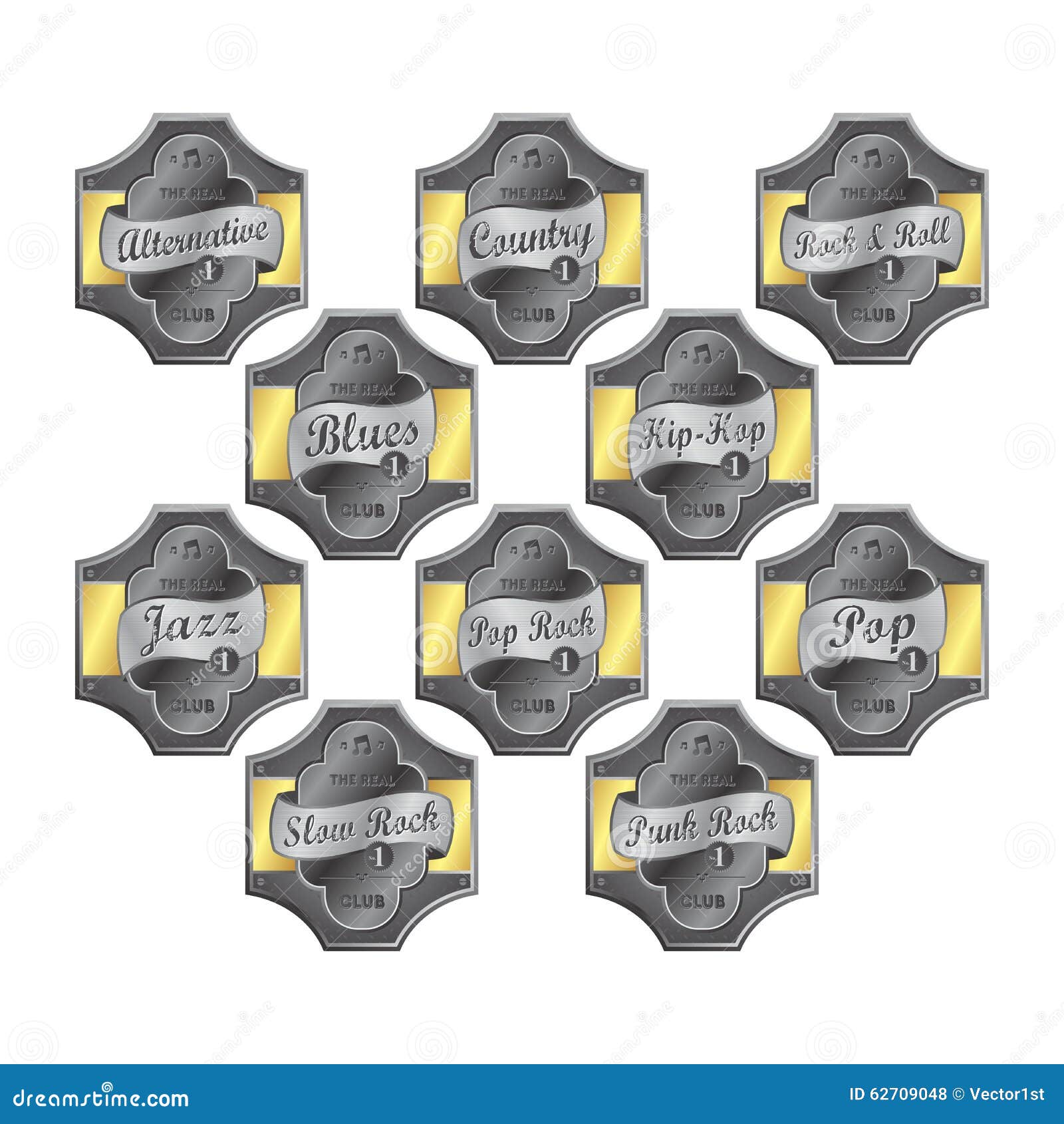 Music label theme stock vector. Illustration of music - 62709048