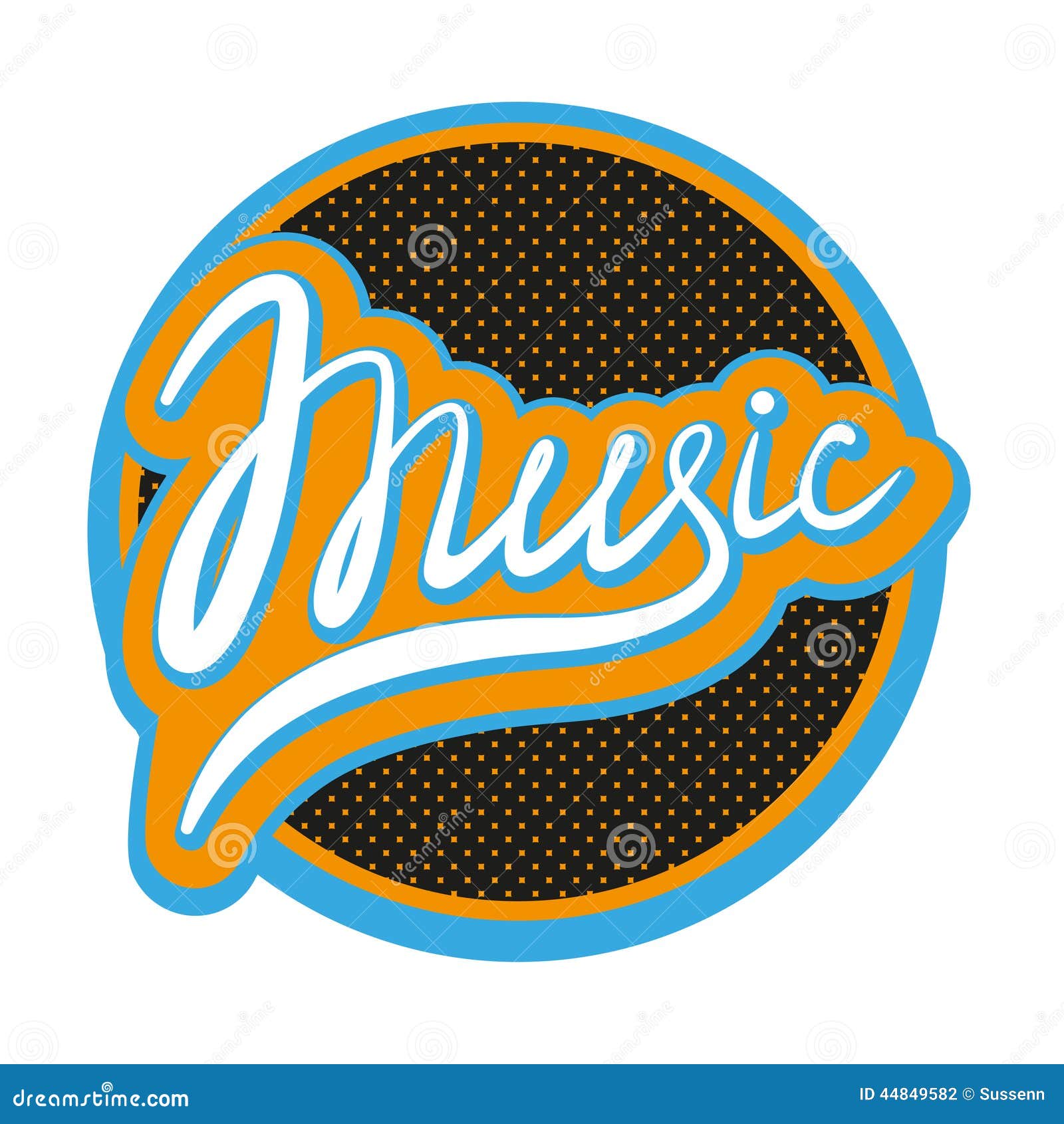 Music Lettering Silhouette Poster Rock Vector Illustration ...