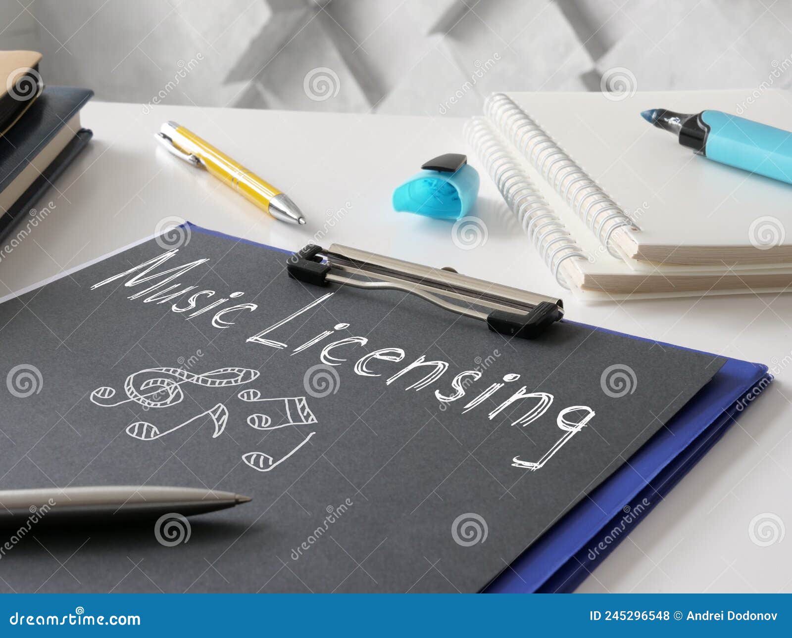 Music Licensing is Shown on the Photo Using the Text Stock Photo ...