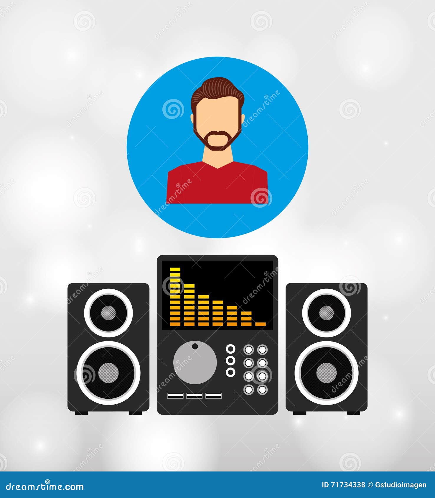 Music lifestyle design stock illustration. Illustration of club - 71734338