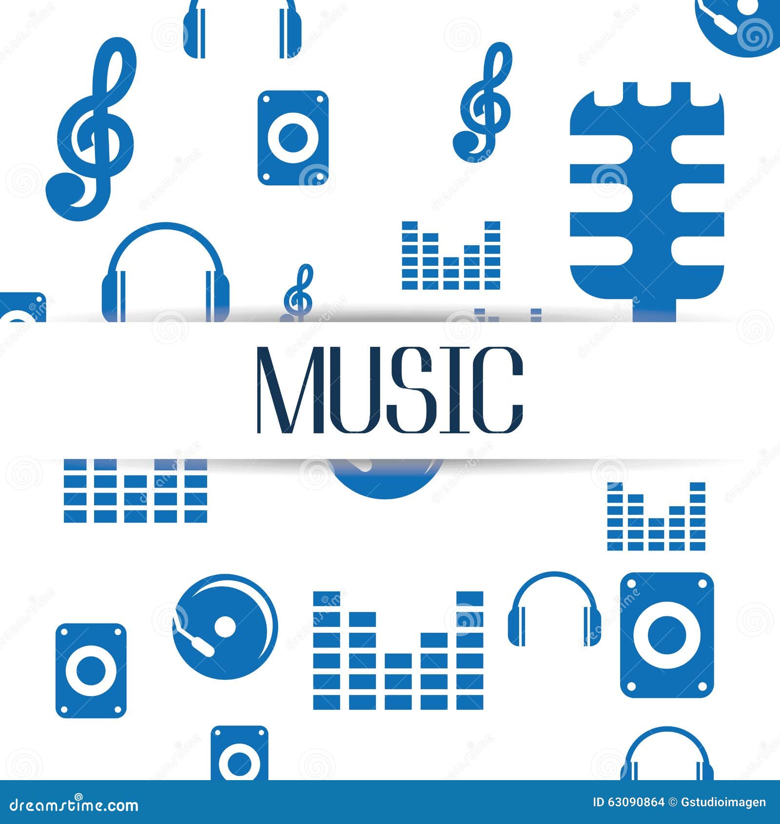 Music lifestyle design stock vector. Illustration of decorative - 63090864