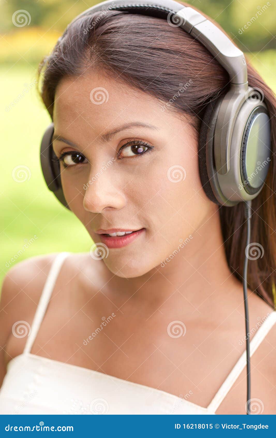 Music listener stock image. Image of lifestyle, grass - 16218015