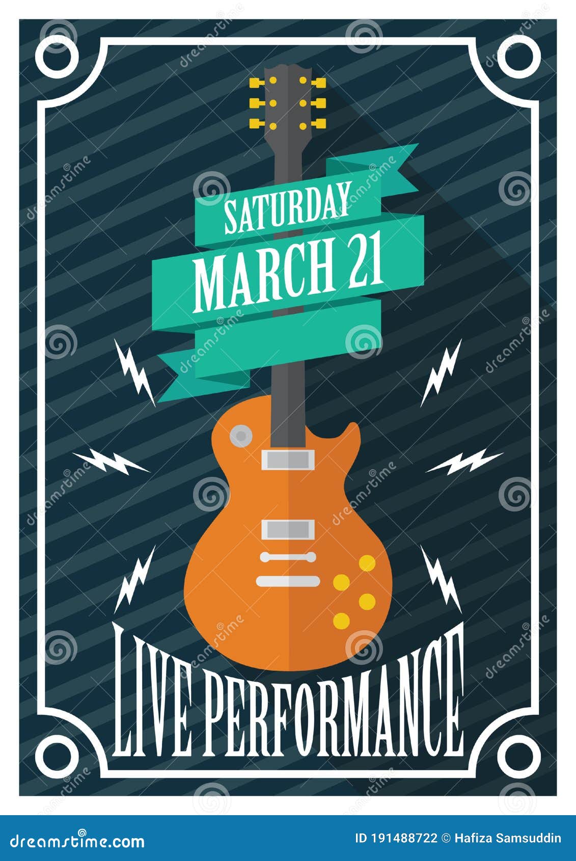 Music Live Performance. Vector Illustration Decorative Design Stock ...