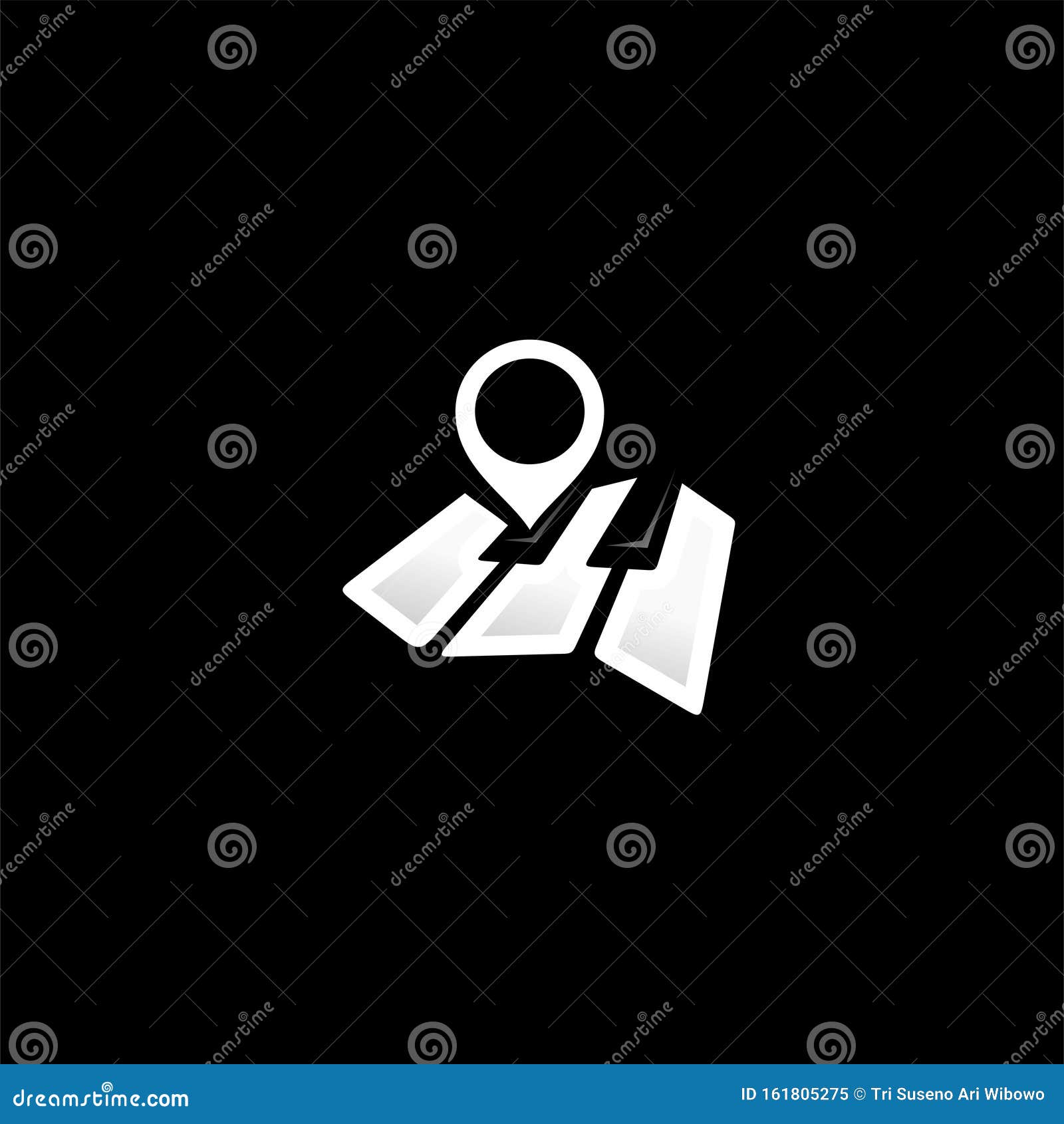 Music Location Logo Design Vector Illustration Stock Illustration ...