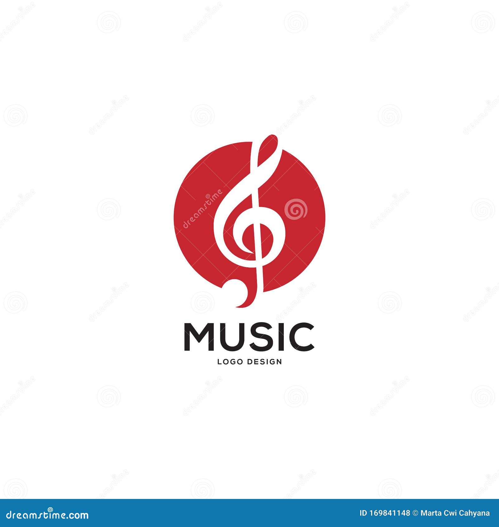 Music Logo with Circle Vector Stock Vector - Illustration of business ...