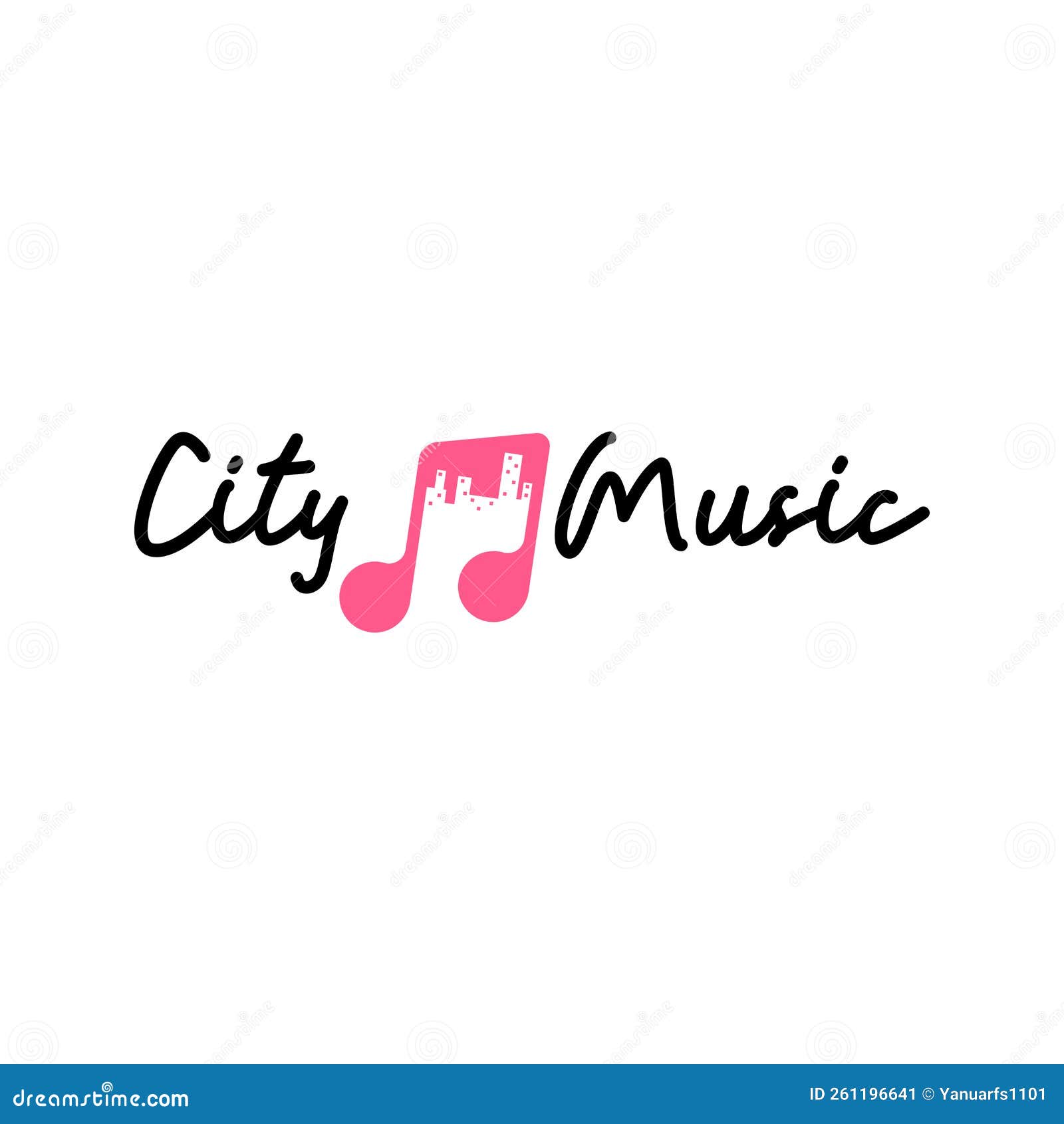 Music Logo Design Concept Vector Stock Illustration - Illustration of ...