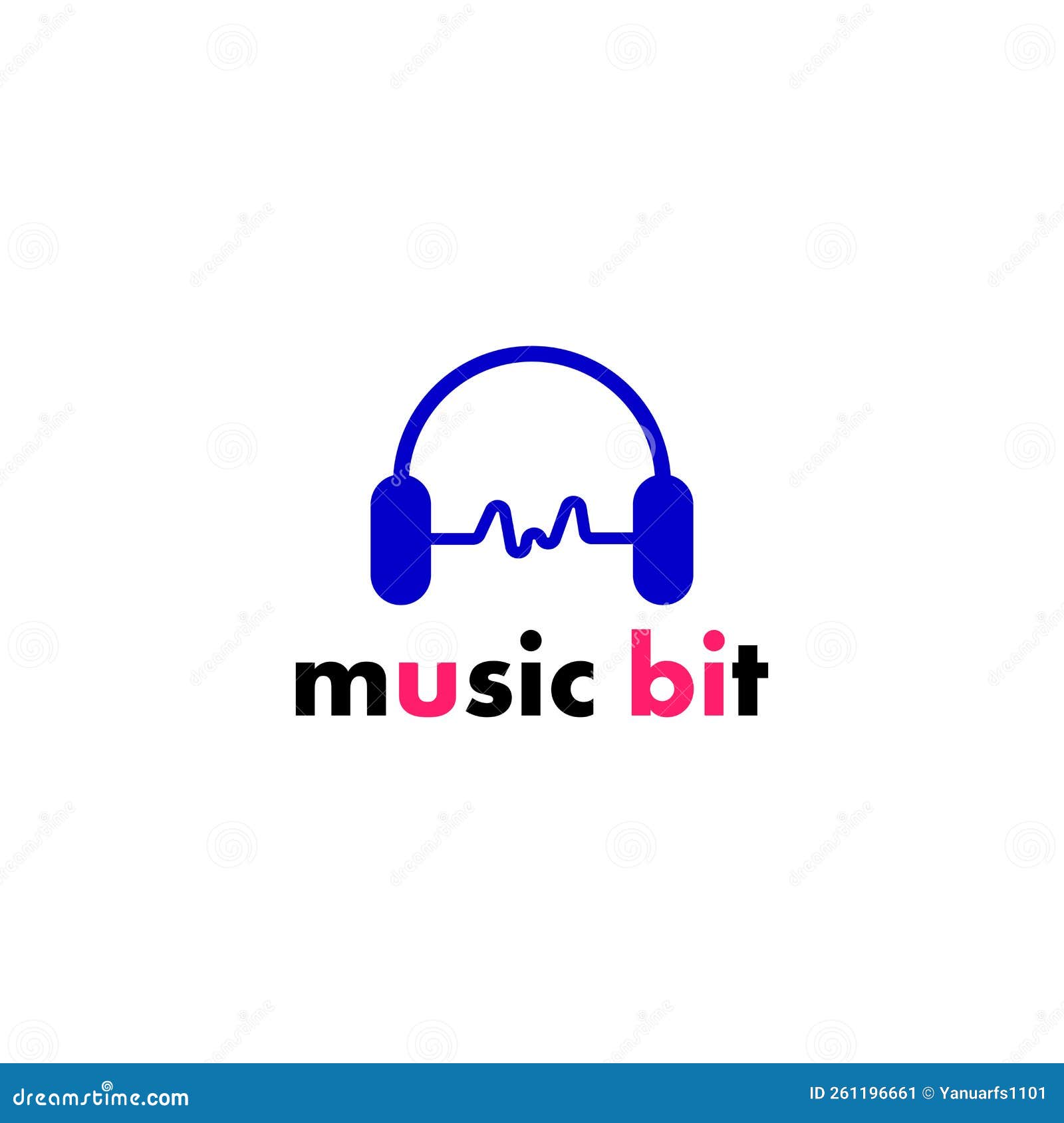 Music Logo Design Concept Vector Stock Illustration - Illustration of ...