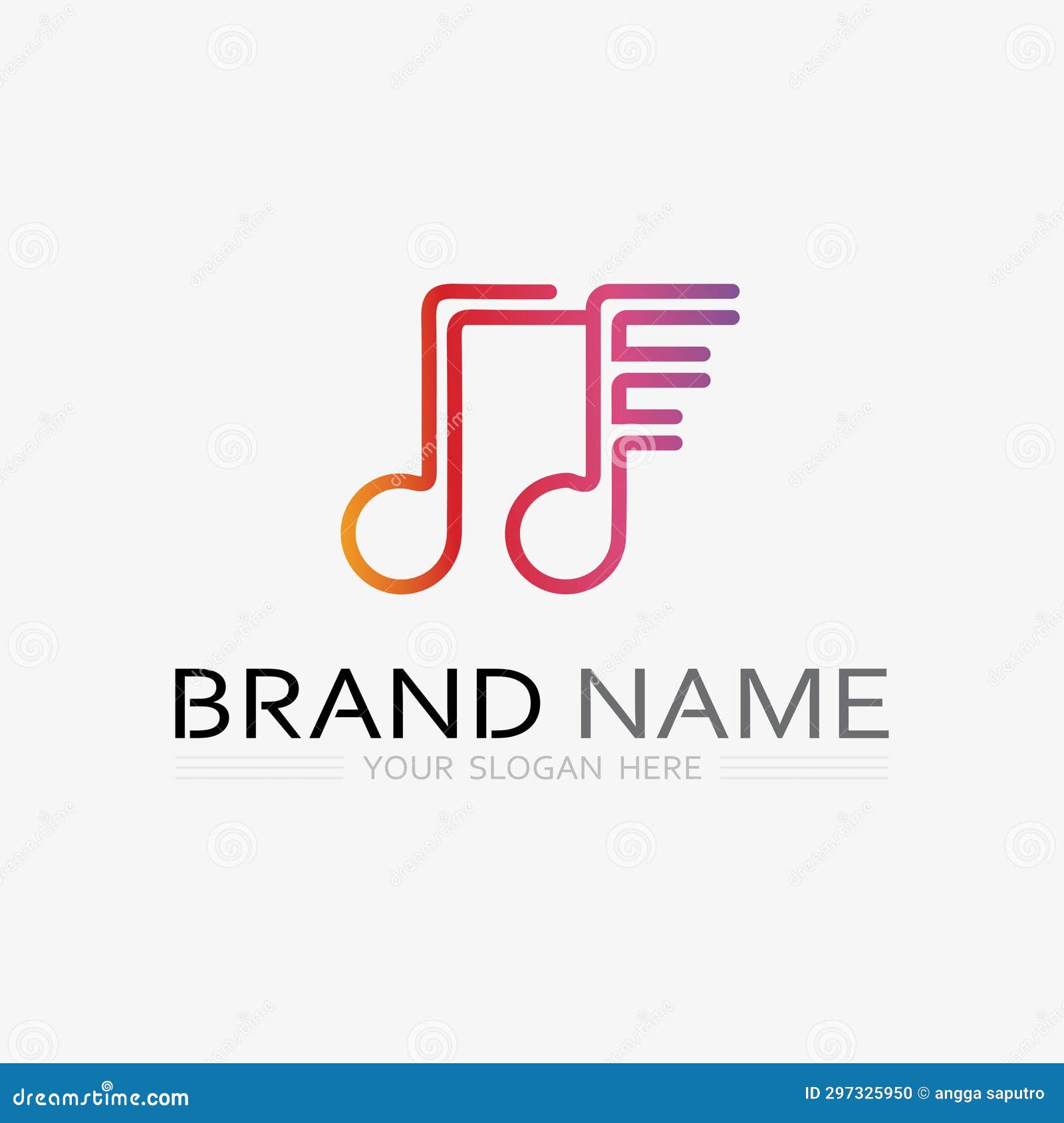 Music Logo Icon Vector Design Illustration Template Stock Vector ...