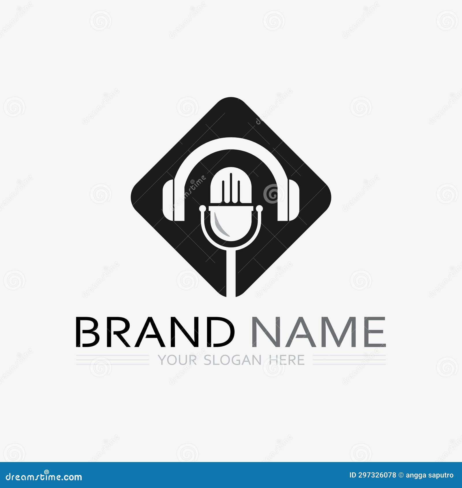 Music Logo Icon Vector Design Illustration Template Stock Illustration ...