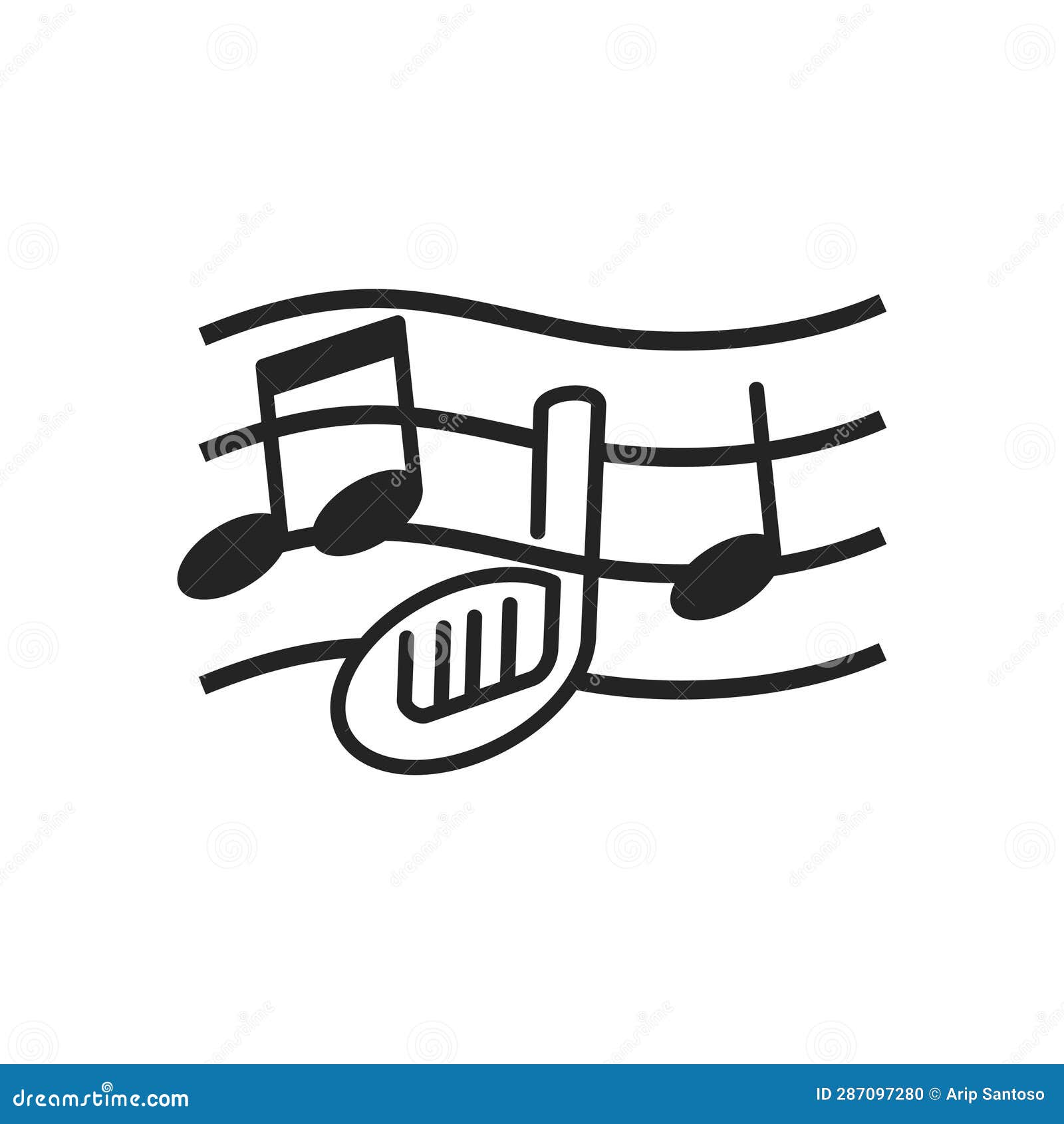 Music Logo Template Isolated. Brand Identity. Icon Abstract Vector ...