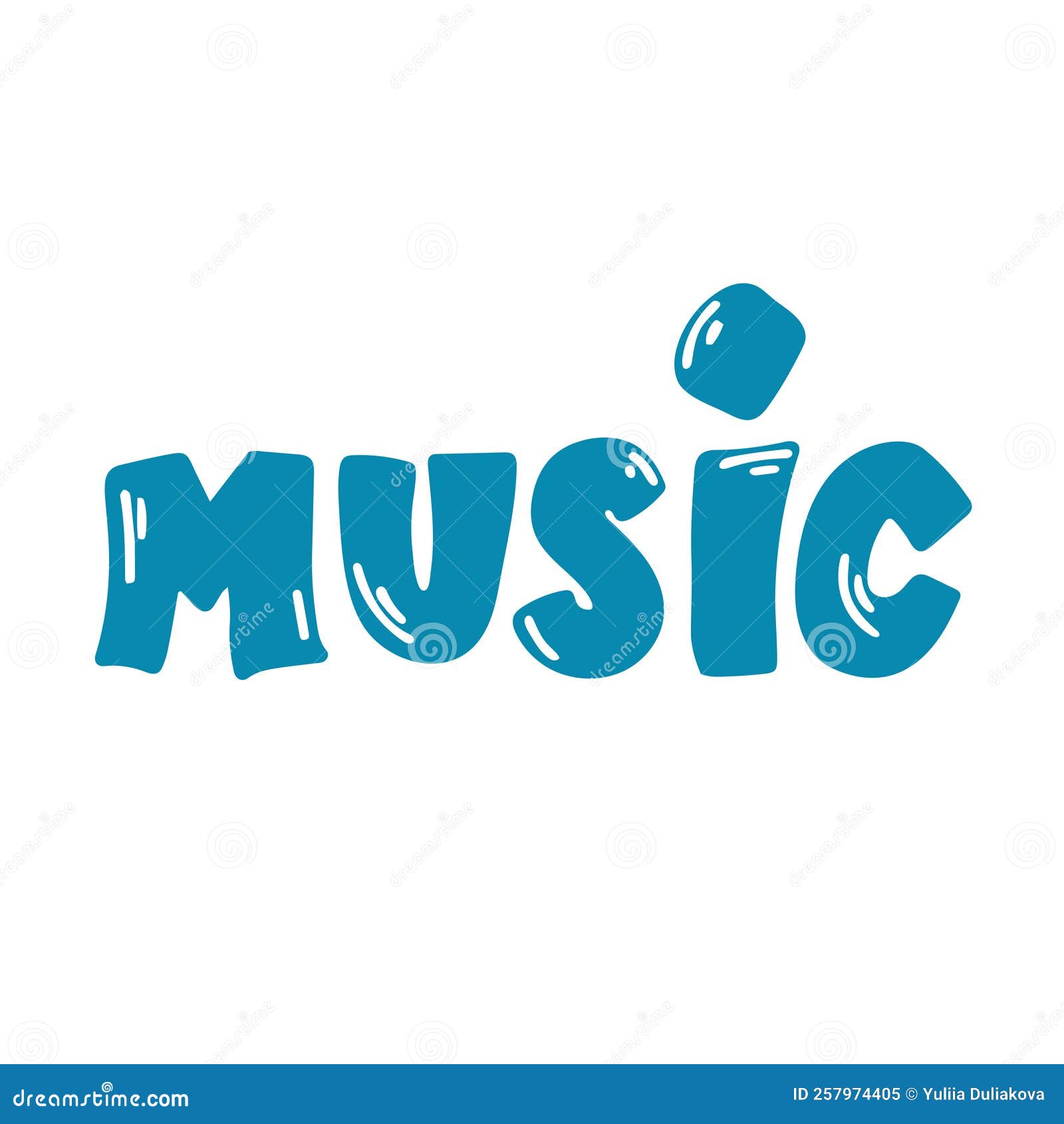 Music Logo on White. Isolated on White Stock Vector - Illustration of ...